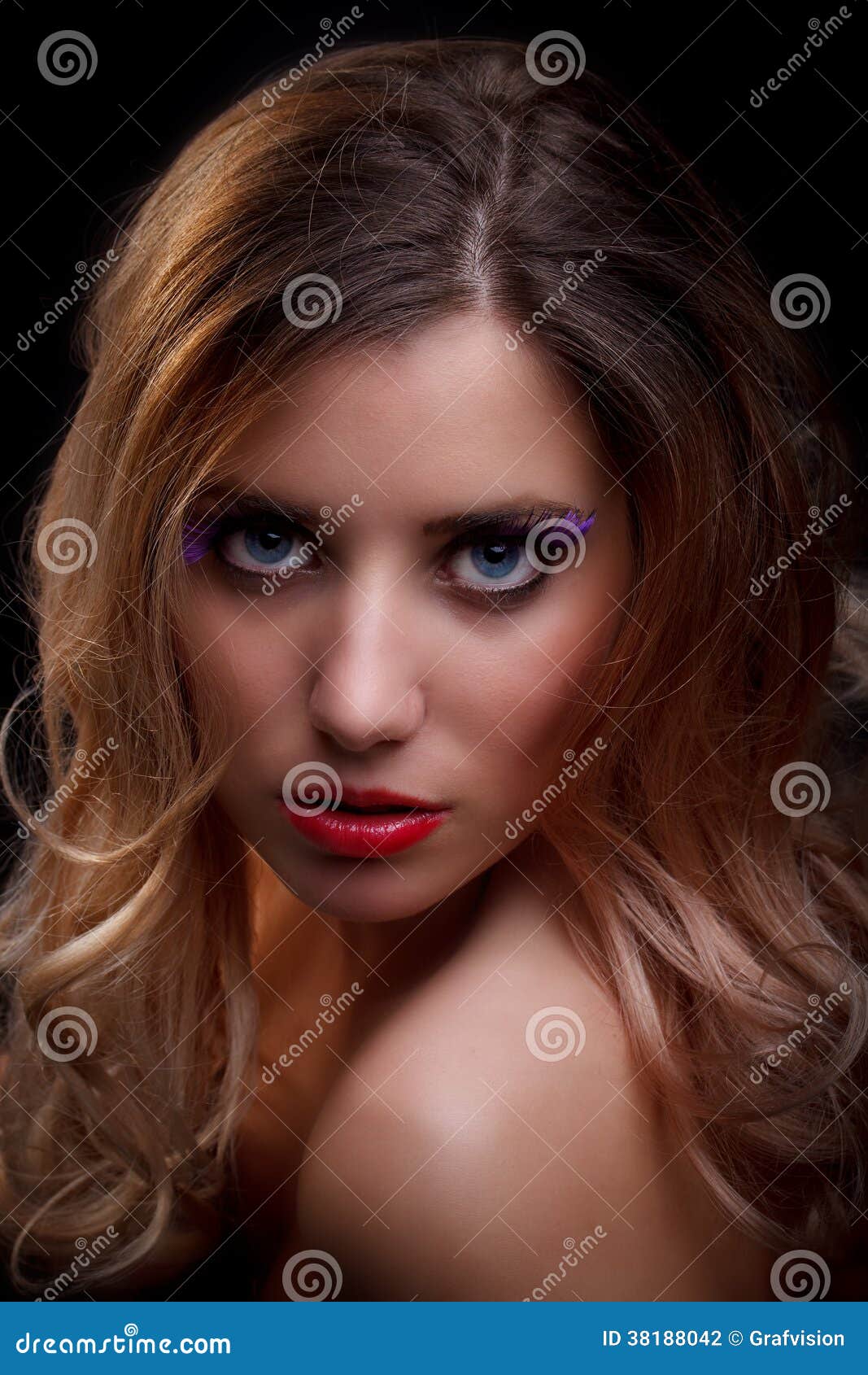 Glamour portrait stock photo. Image of closeup, attractive - 38188042