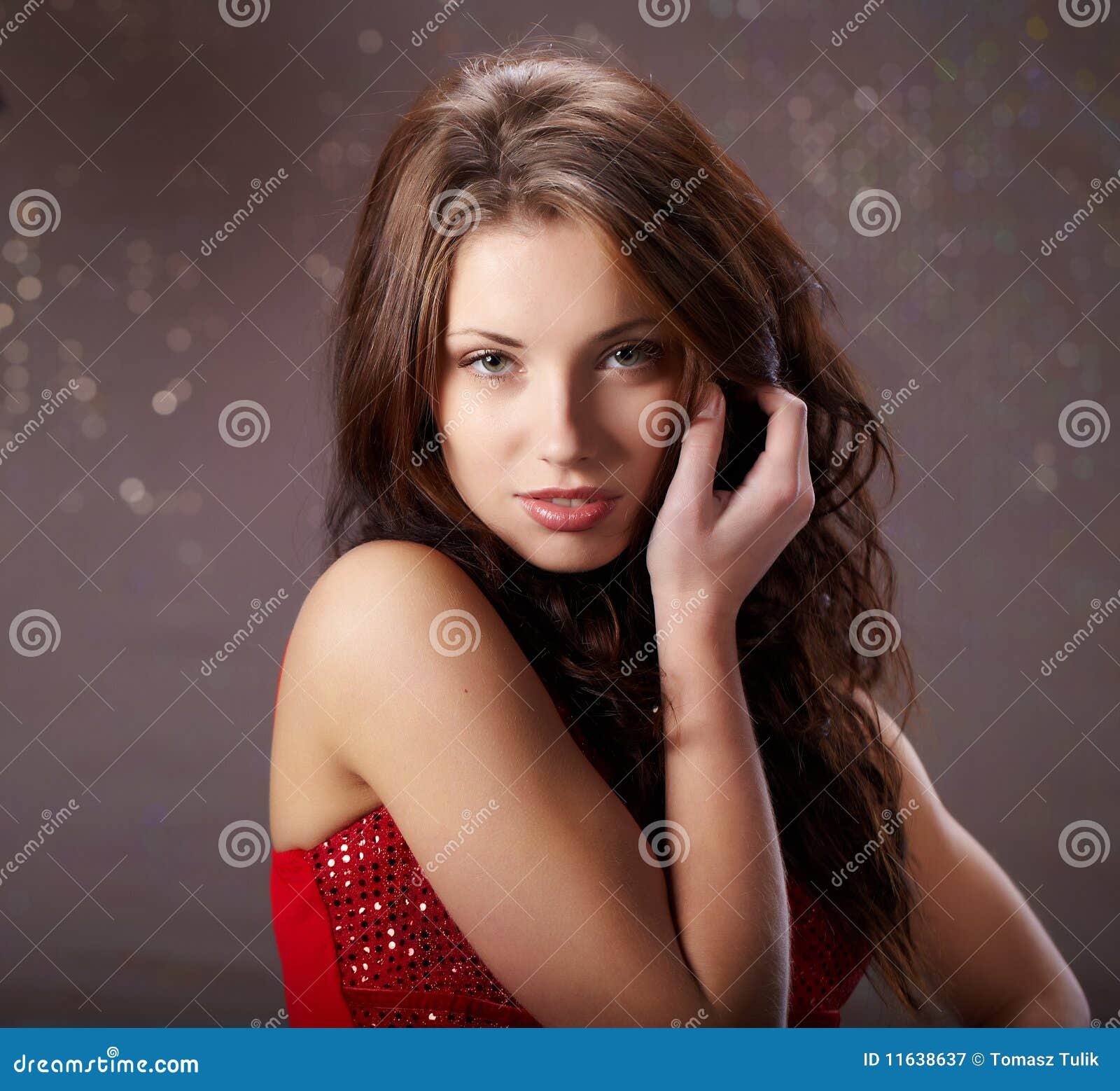 Glamour Portrait Of Woman Stock Image Image Of Lips 11638637