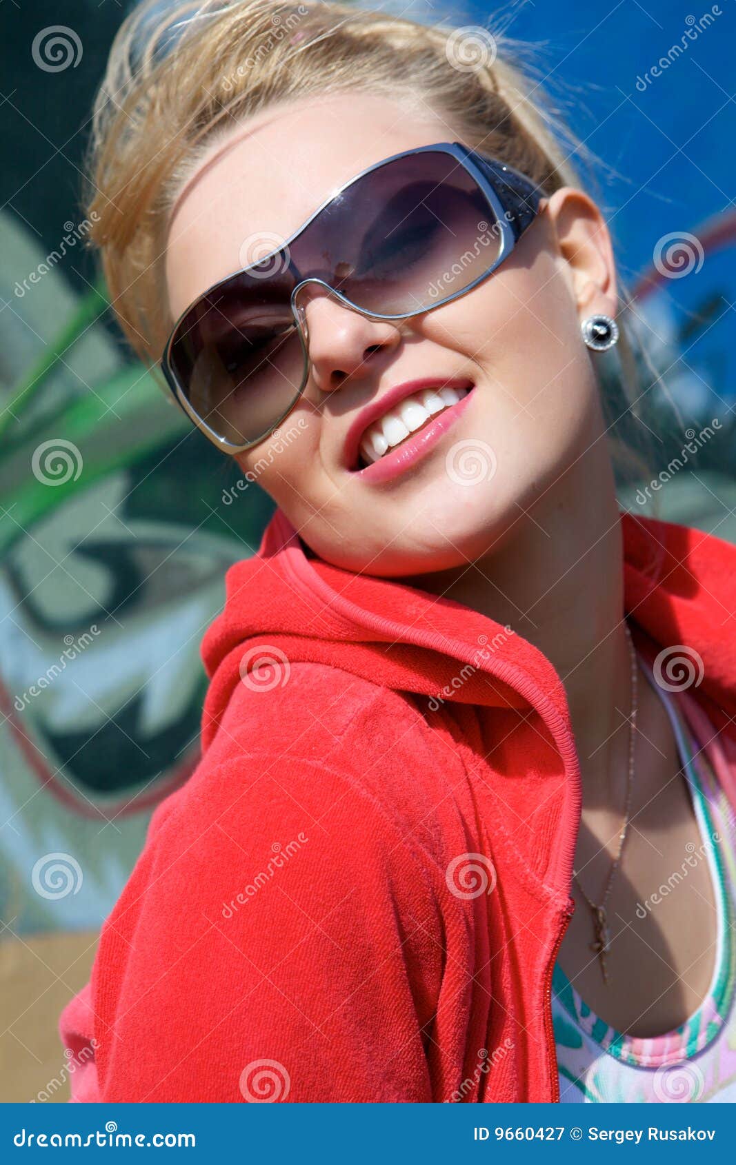 Glamour smile stock image. Image of femininity, outdoor - 9660427