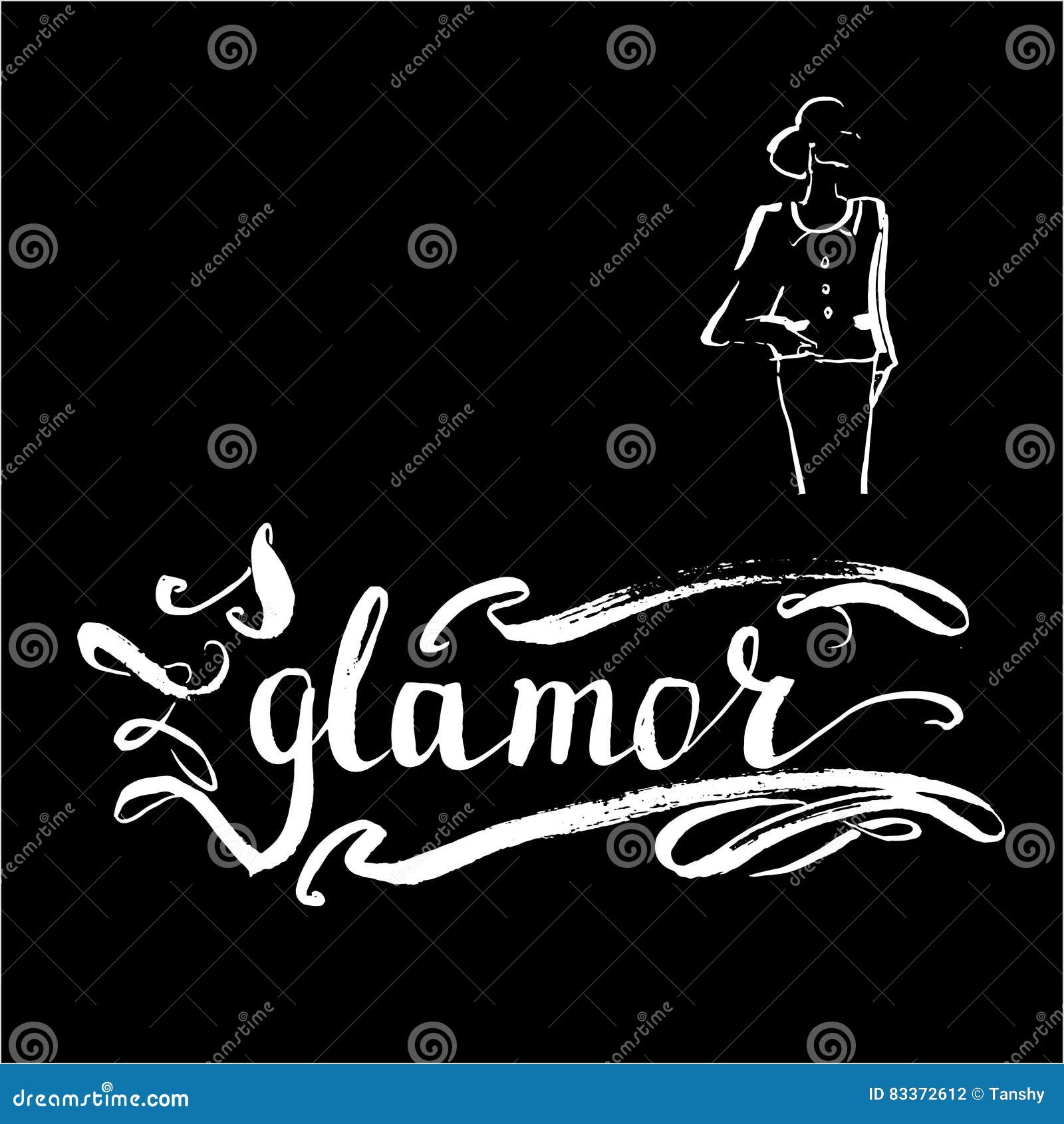 Glamour vector word stock vector. Illustration of friday - 83372612