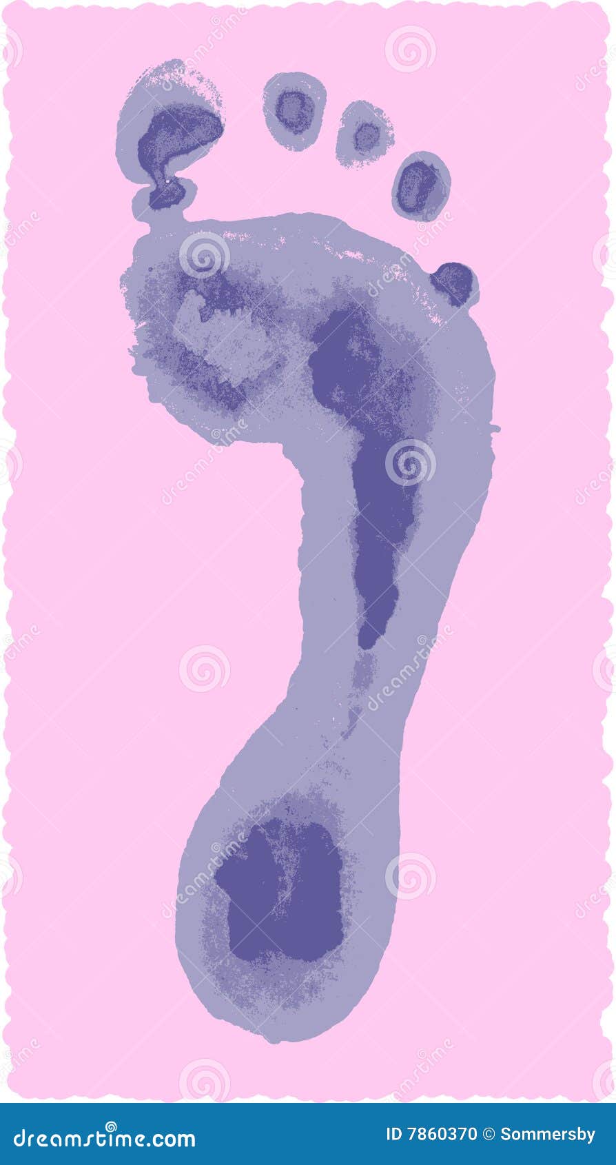 Glamour woman footprint stock vector. Illustration of vector - 7860370