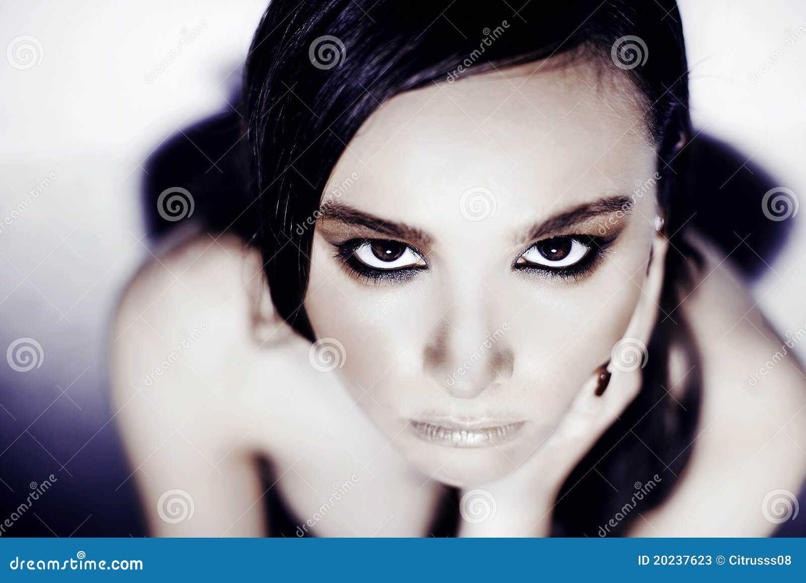Glamour Woman with Modern Brightly Makeup Stock Image - Image of ...