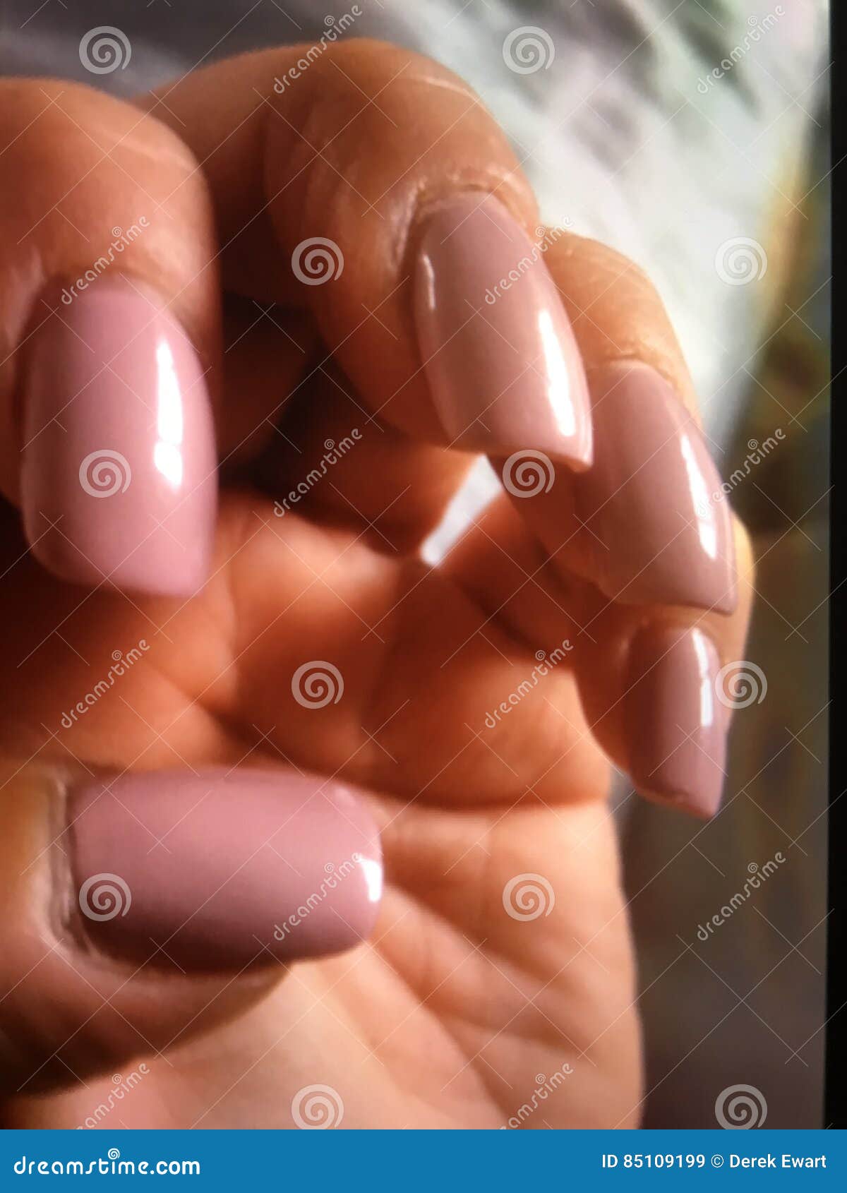 Glamourous Manicured Female Nails Stock Image - Image of glamourous ...