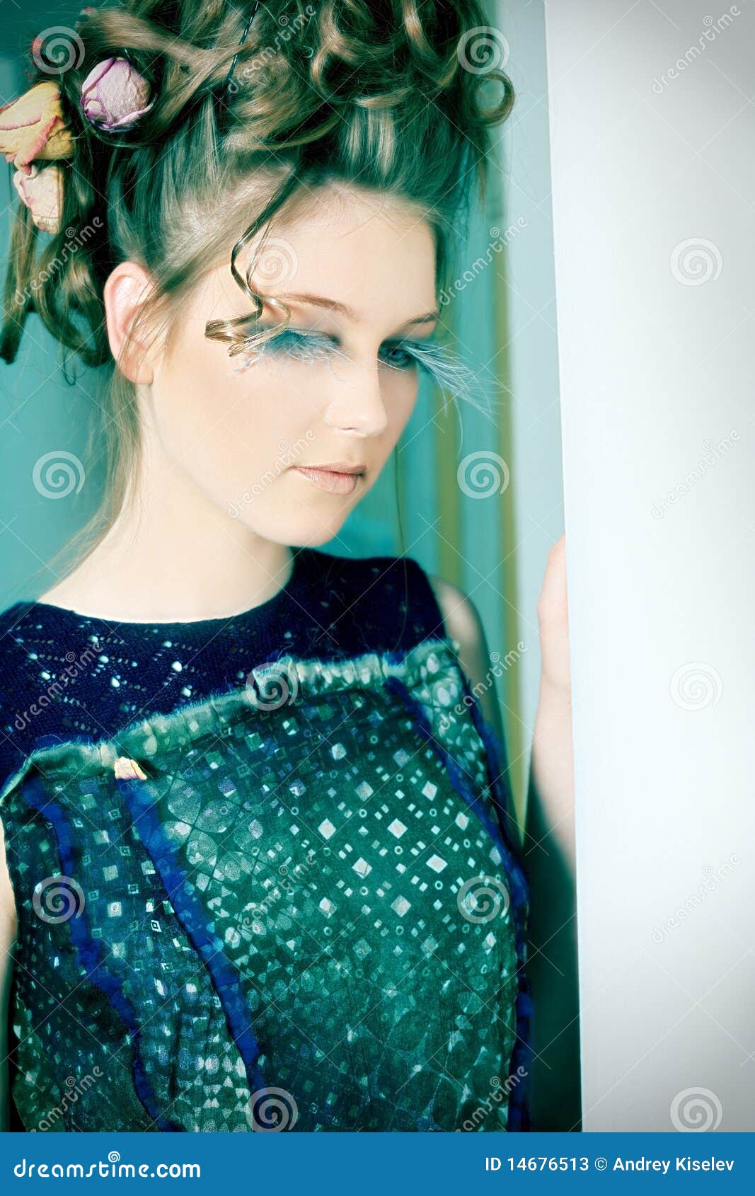 Glamourous style stock image. Image of caucasian, hair - 14676513