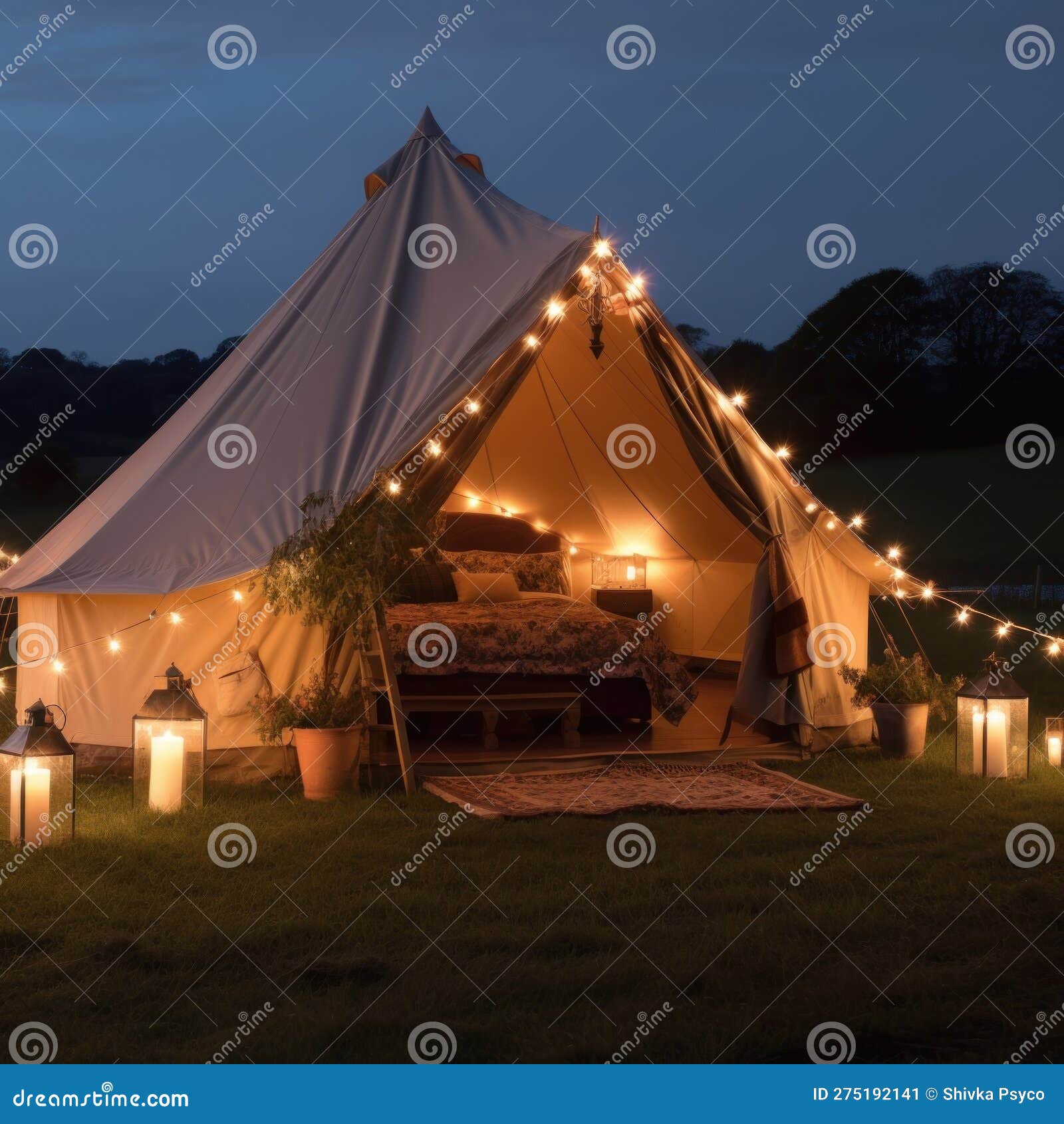 Glamping. Luxury Glamorous Camping. Glamping In The Beautiful ...