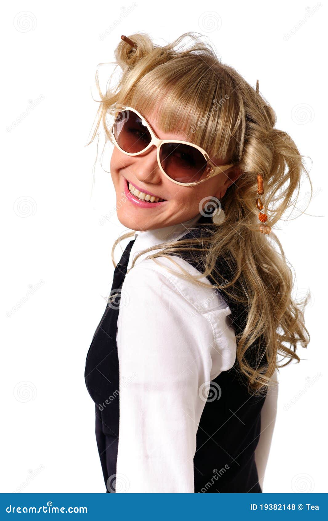 Glance back stock photo. Image of glad, carefree, consultant - 19382148