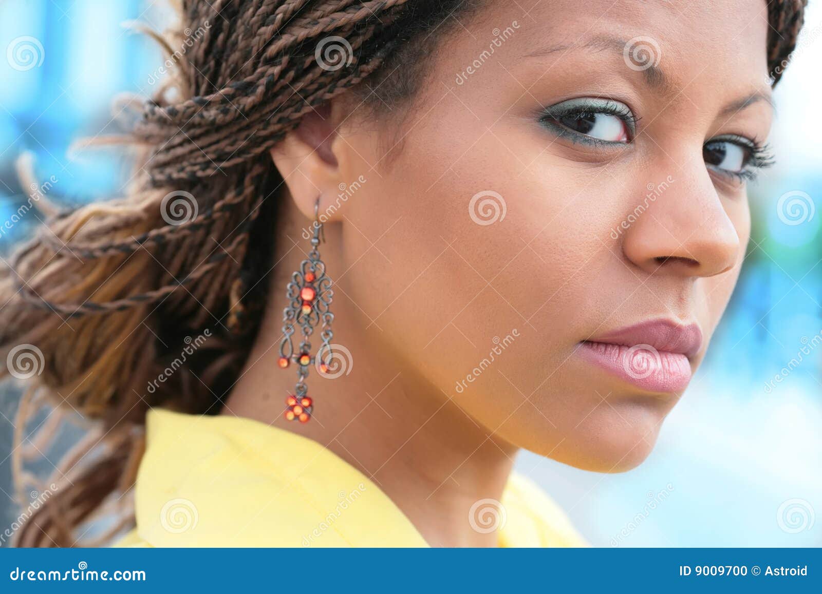Glance of the young woman stock photo. Image of beautiful - 9009700