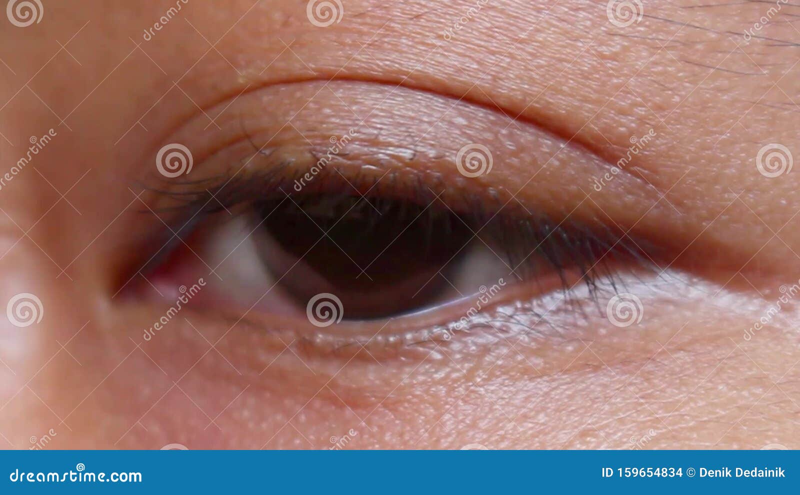 Glancing eye stock footage. Video of iris, human, brown - 159654834