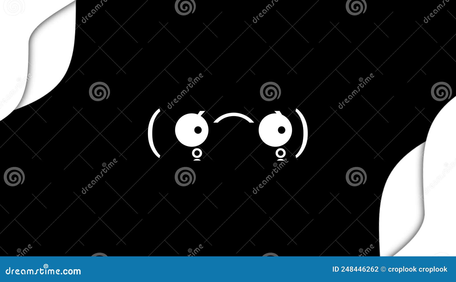 Glancing Dog Cartoon Vector | CartoonDealer.com #57331449