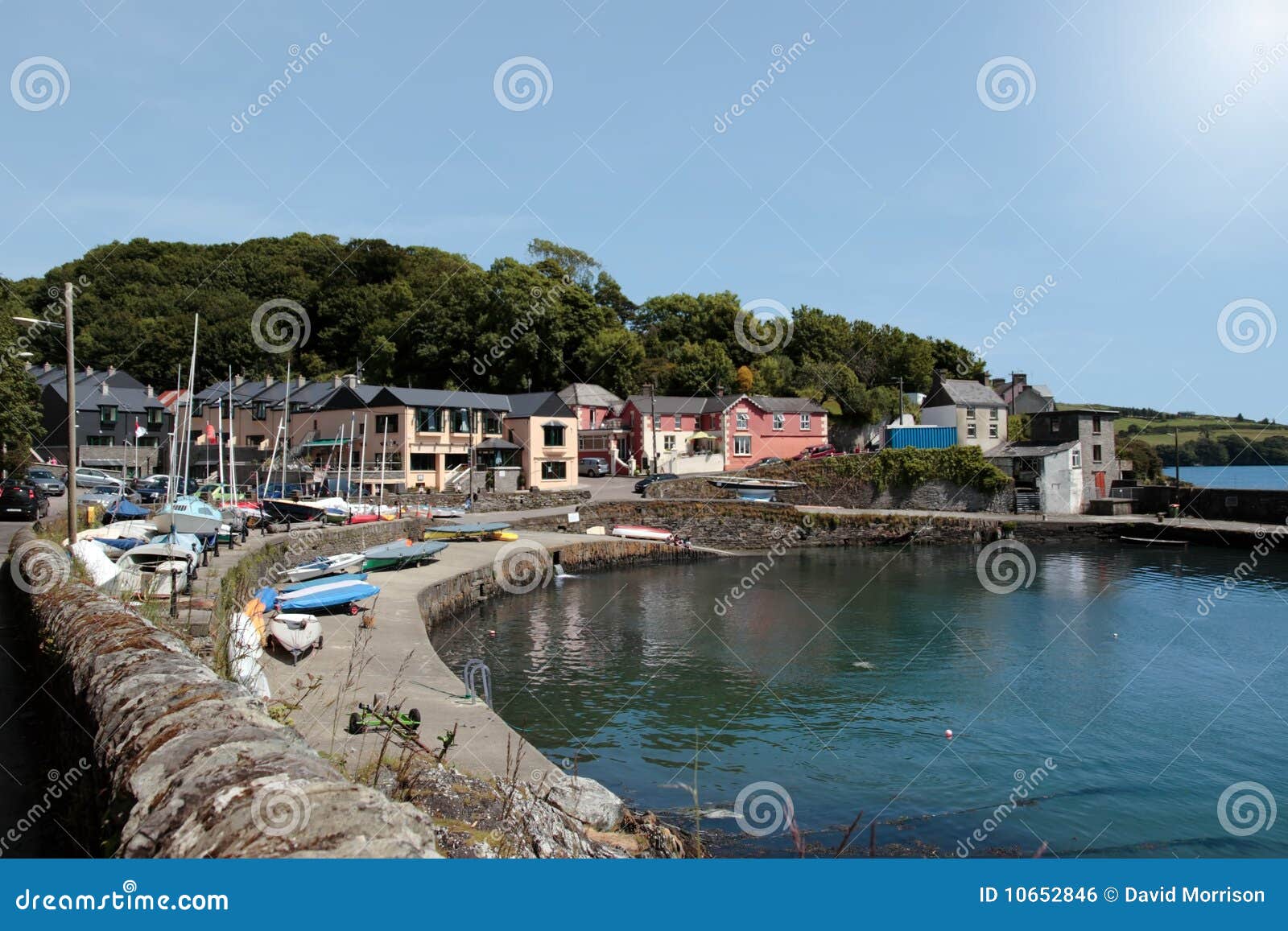 Glandore village stock photo. Image of holiday, boats - 10652846