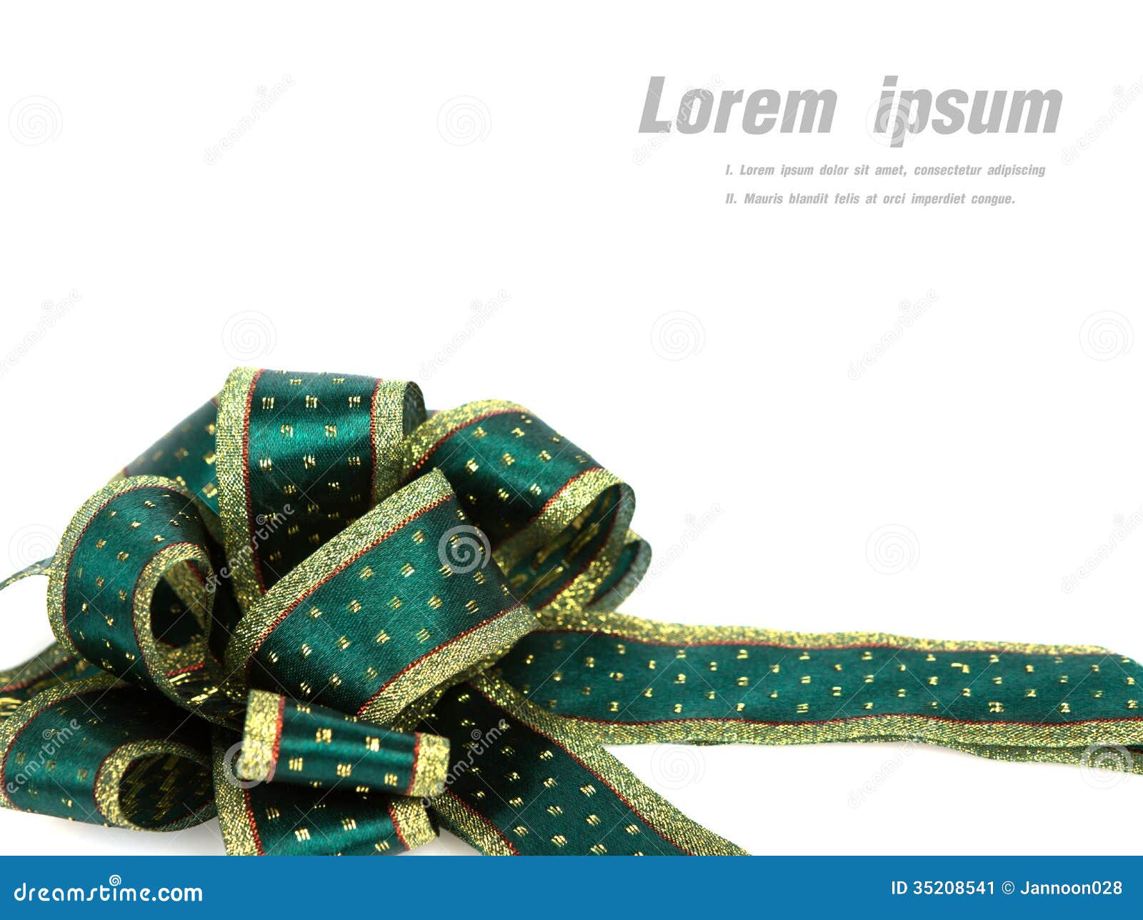 Glanzend Groen Lint Op Witte Achtergrond Stock Afbeelding - Image of ...