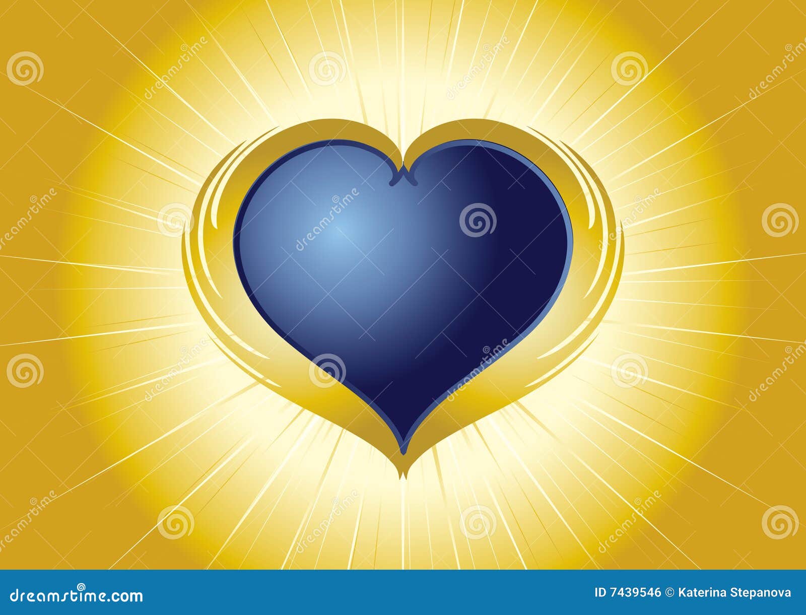 Glanzend hart vector illustratie. Illustratie bestaande uit ceremonie ...