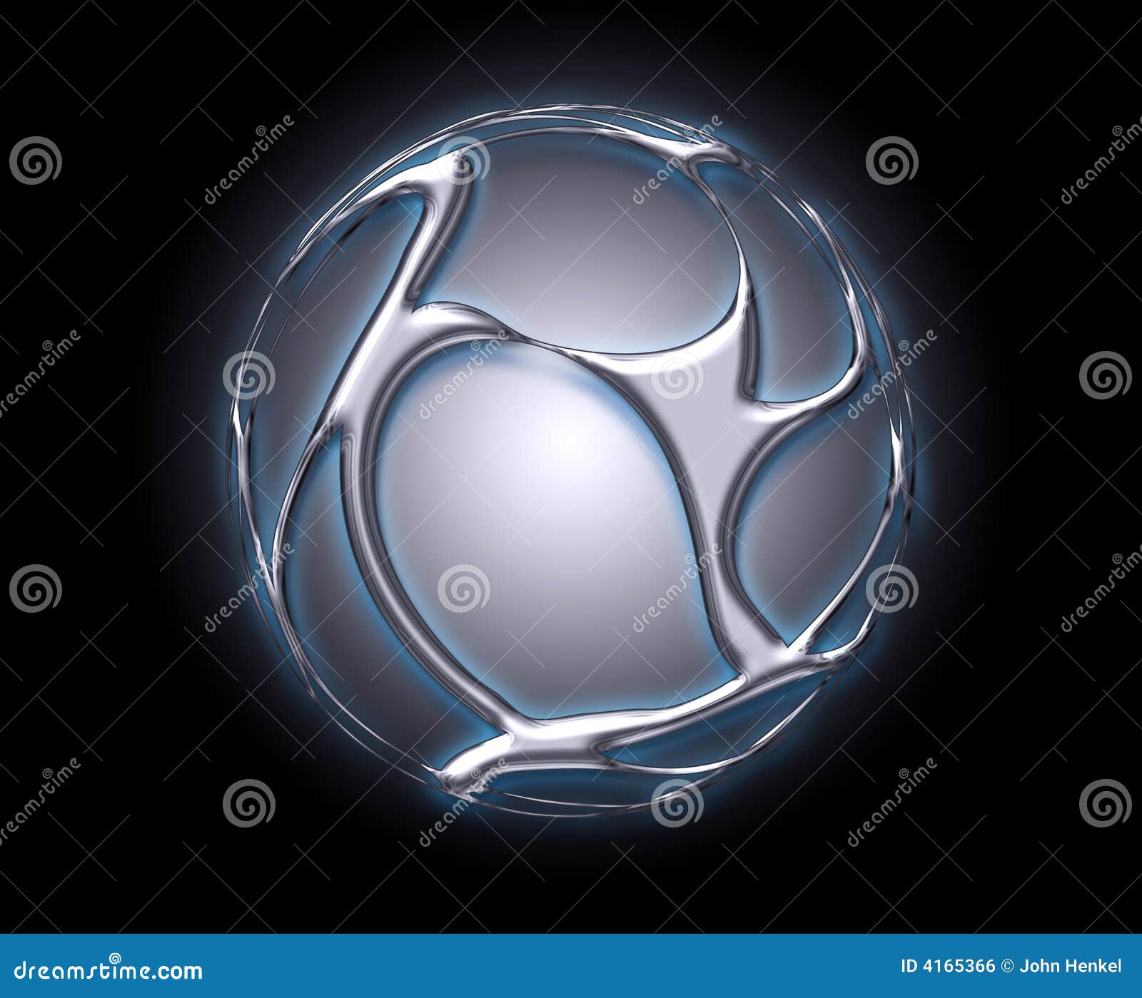 Glanzende Orb Van Het Metaal Stock Illustratie - Illustration of beeld ...