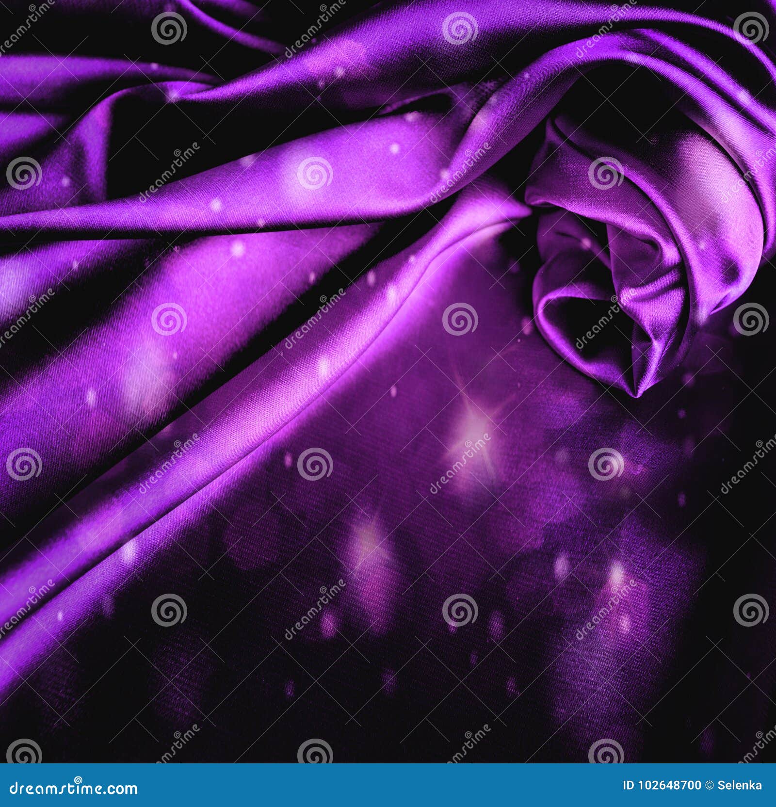 Glare Violet Satin Background. Stock Photo - Image of drapery ...