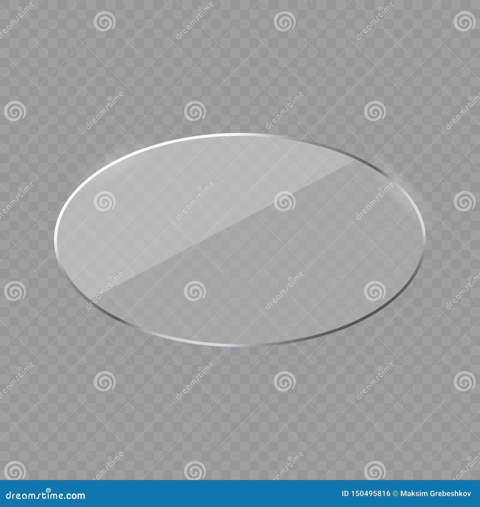 Glare Glass Framework Set. Vector Illustration Icons Set. Shiny Glare ...