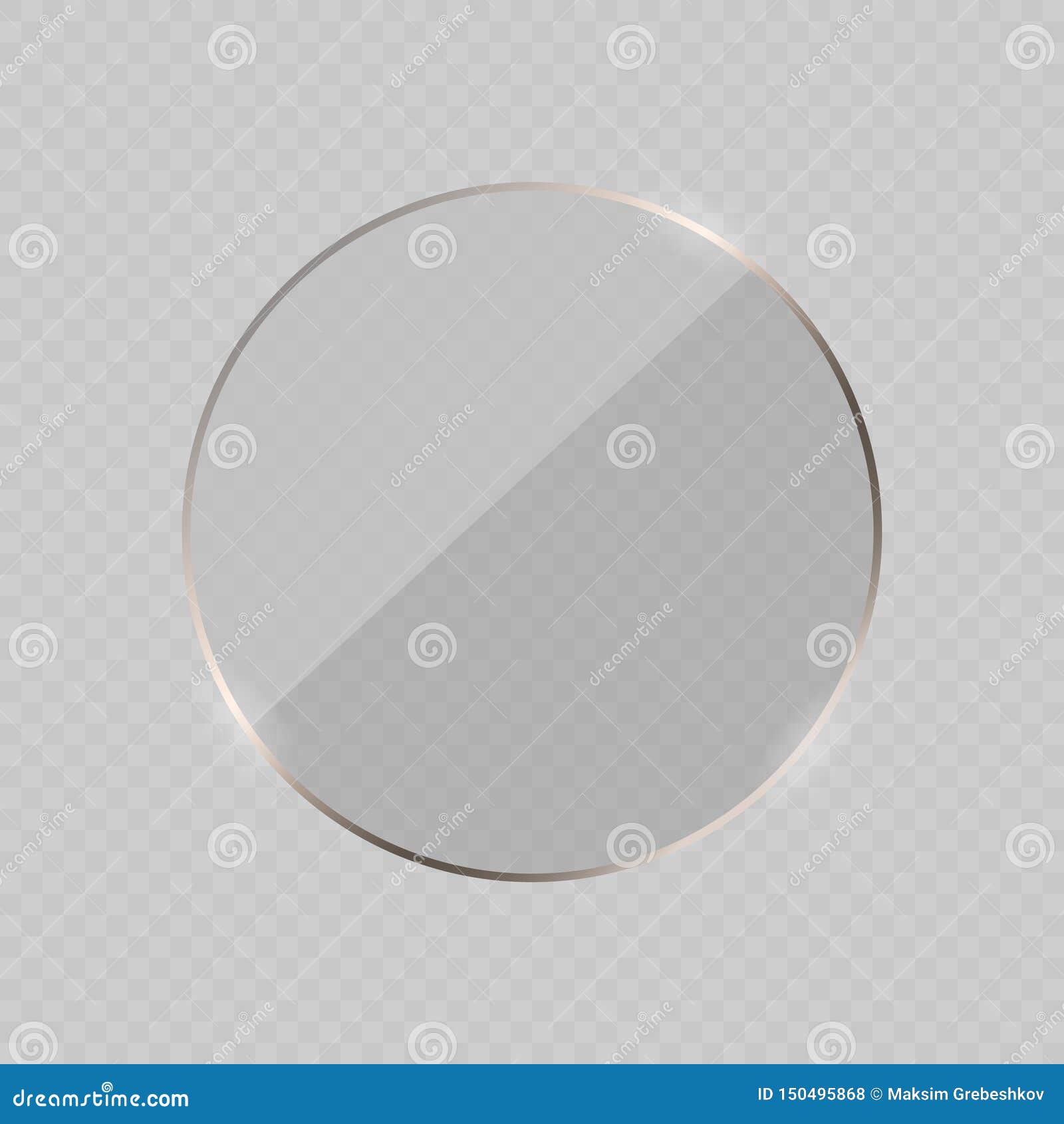 Glare Glass Framework Set. Vector Illustration Icons Set. Shiny Glare ...