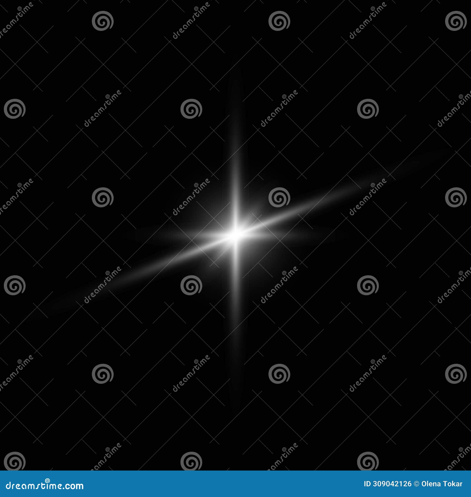 Glare Star on Black. Light Flashes Stock Vector - Illustration of glow ...