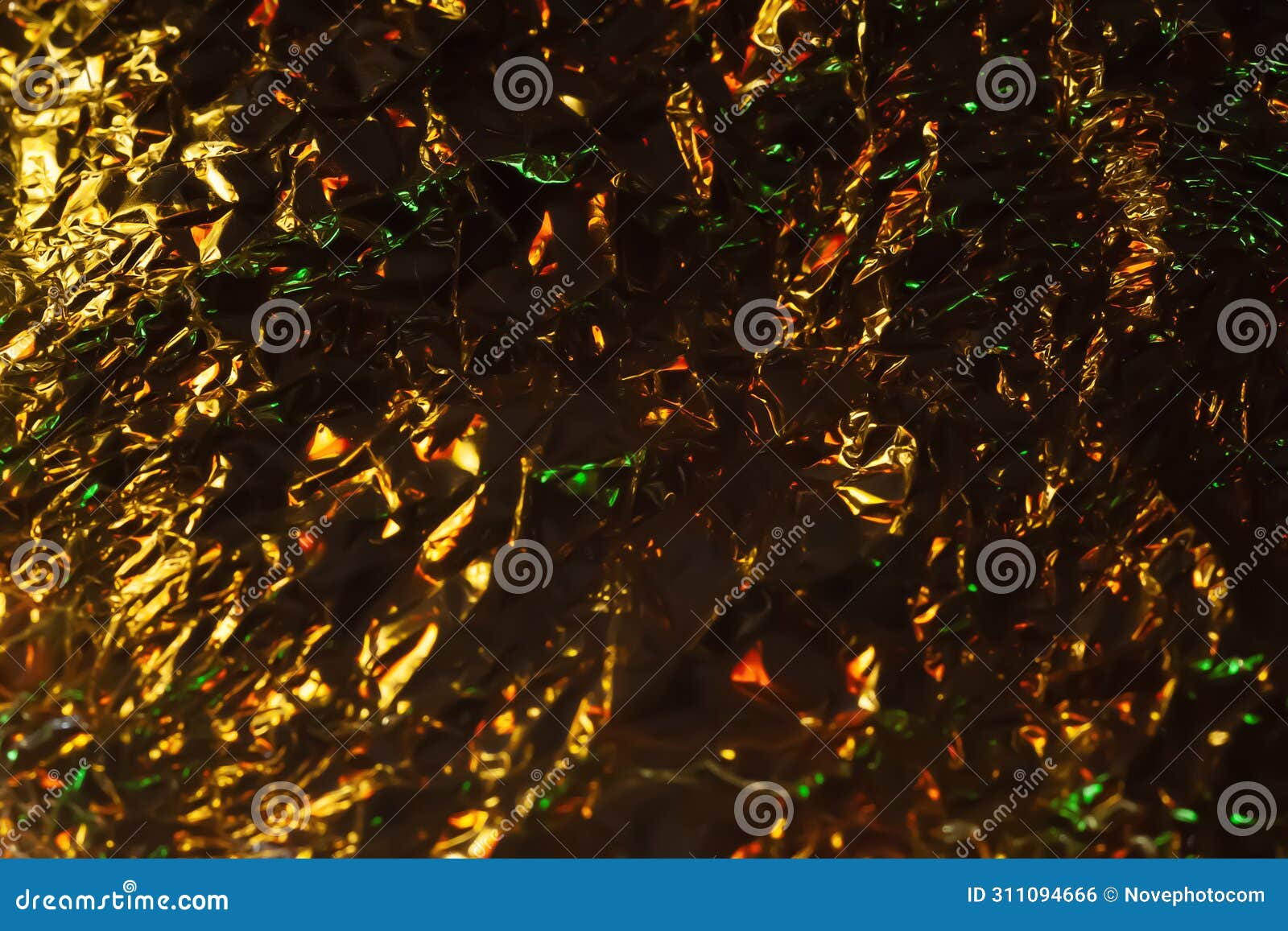 Glare Surface. Crumpled Gold Foil Stock Photo - Image of gold, rough ...