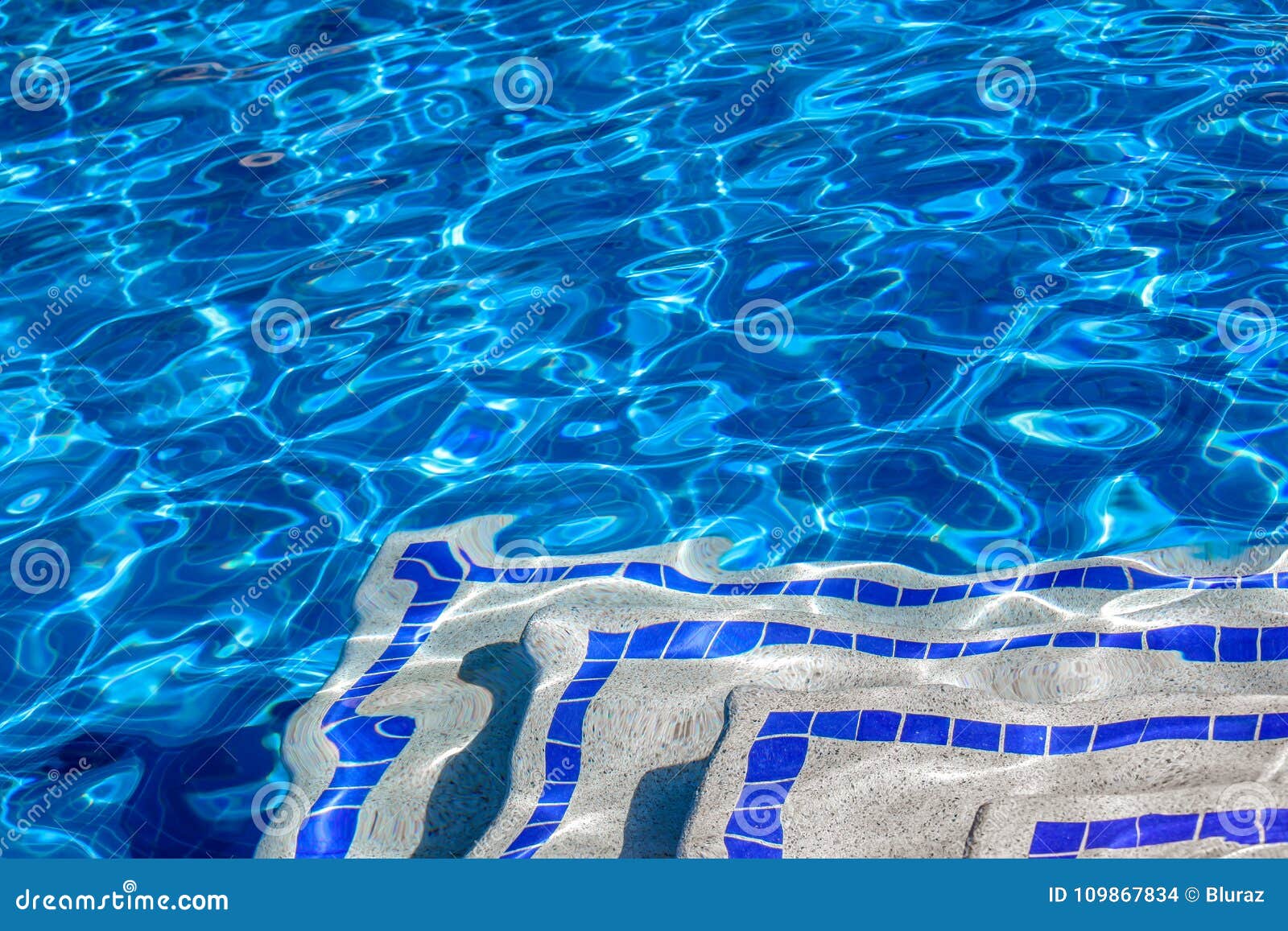 Bright Water Surface in the Pool Stock Photo - Image of color ...