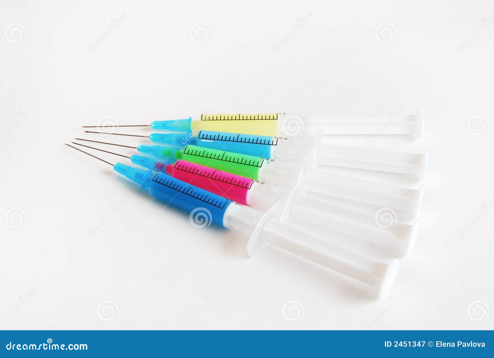 Glaring Colored Syringe Picture. Image: 2451347