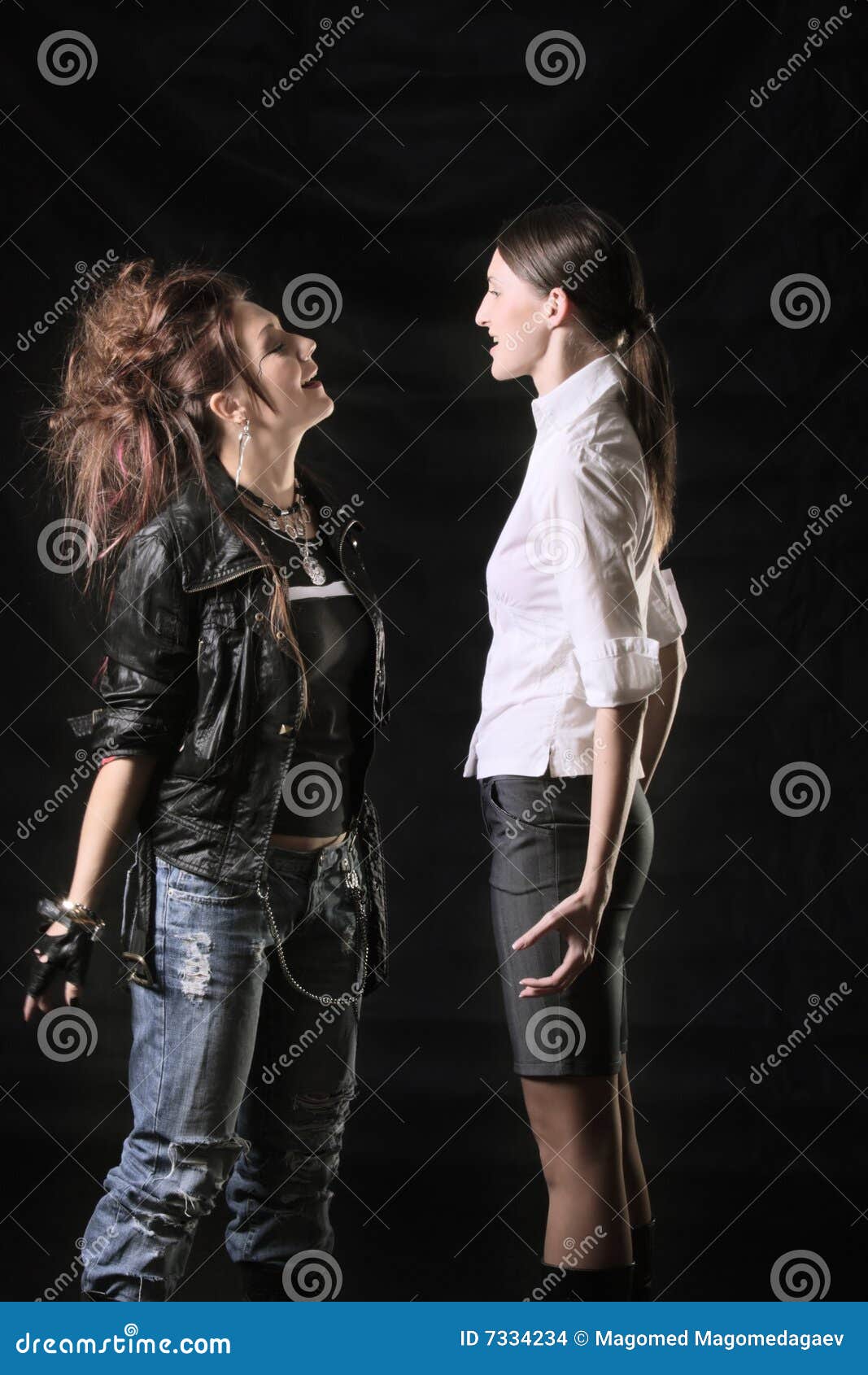 Two Women Glaring Stock Photography | CartoonDealer.com #24320486