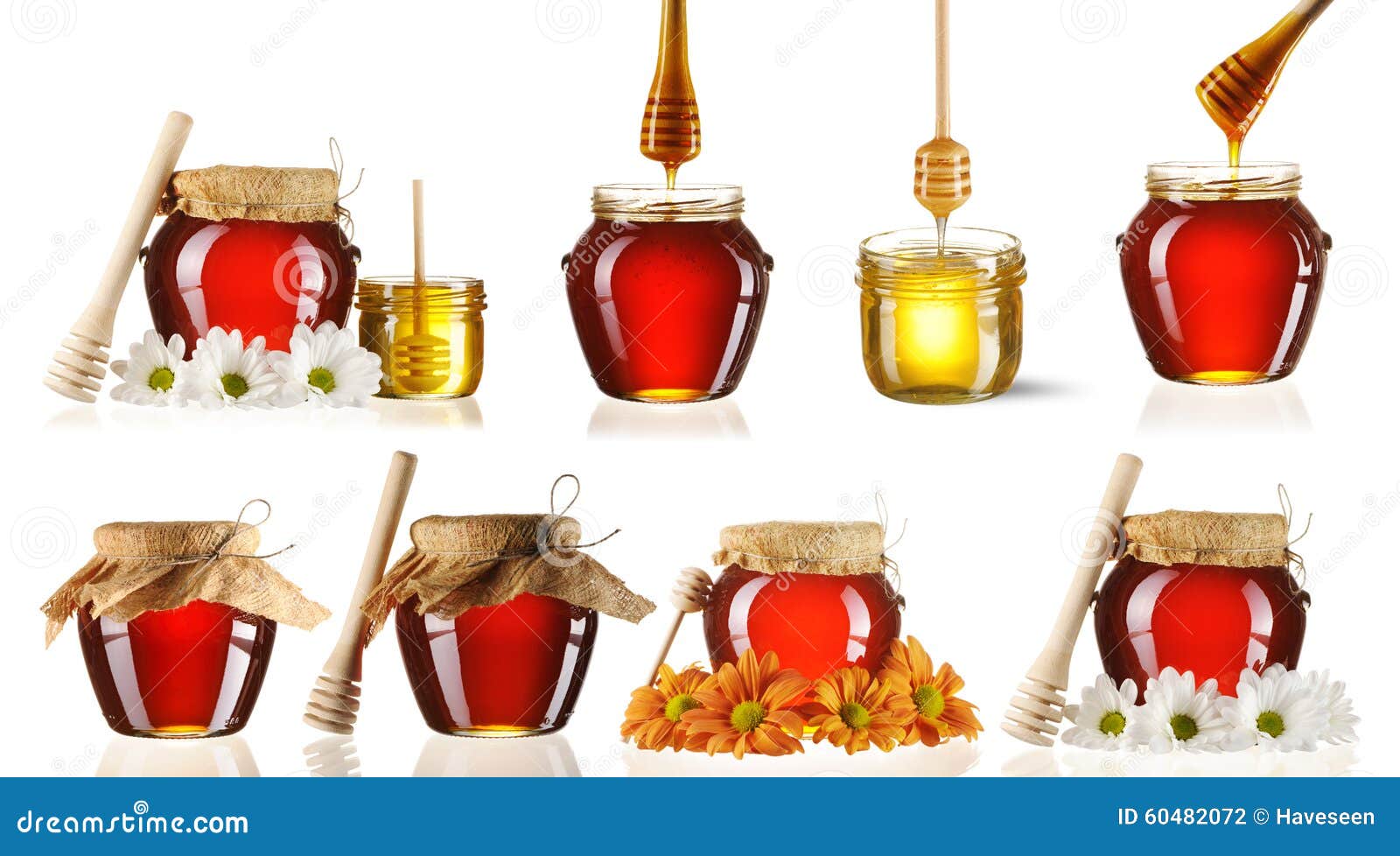 Glas der Honigsammlung stockfoto. Bild von organisch - 60482072