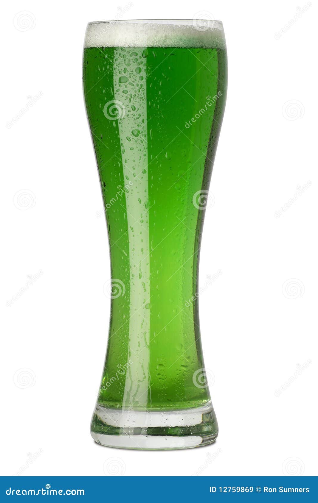 Glas groen bier stock afbeelding. Image of groen, staaf - 12759869
