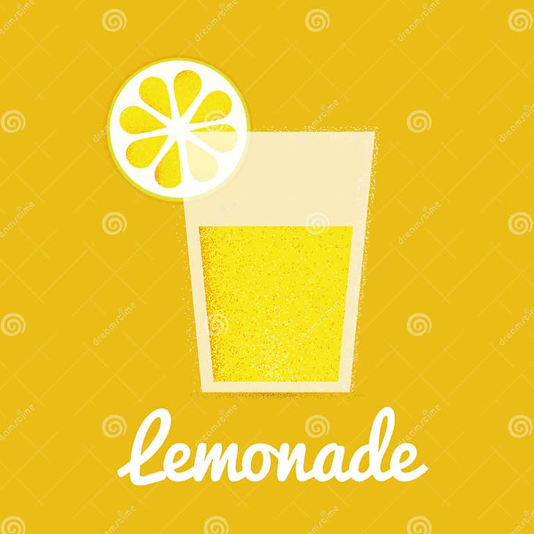 Glas Limonade Met Het Drinken Stro Vector Illustratie - Illustration of ...