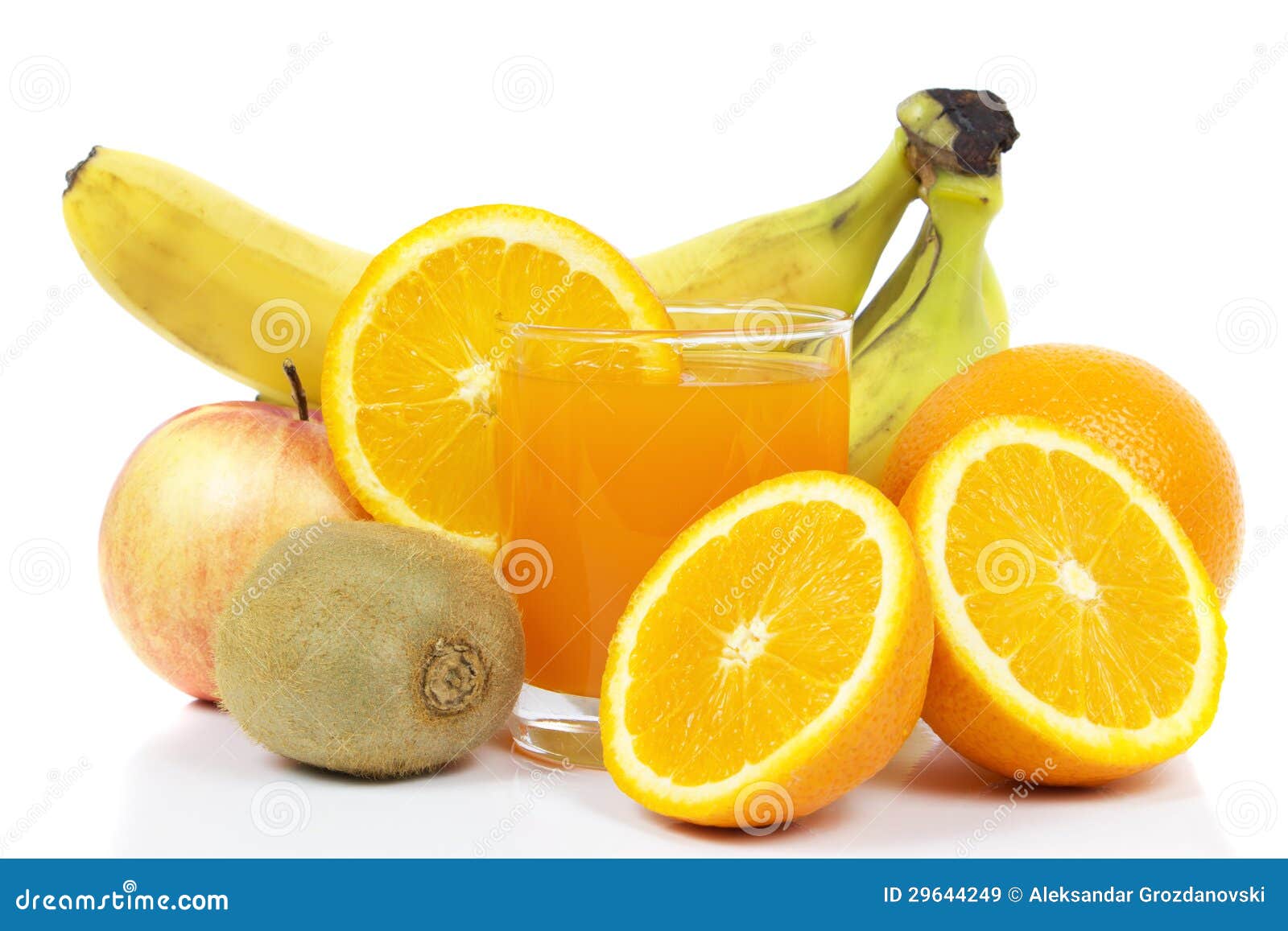 Glas sap en vruchten stock afbeelding. Image of klimaat - 29644249