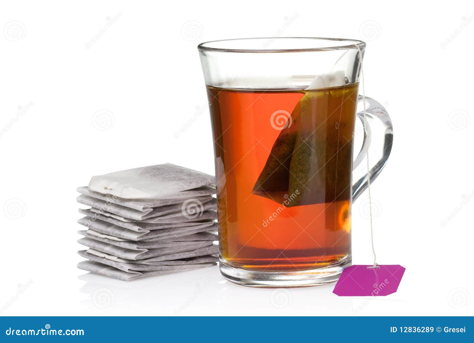 Glas Thee stock afbeelding. Image of transparant, niet - 12836289