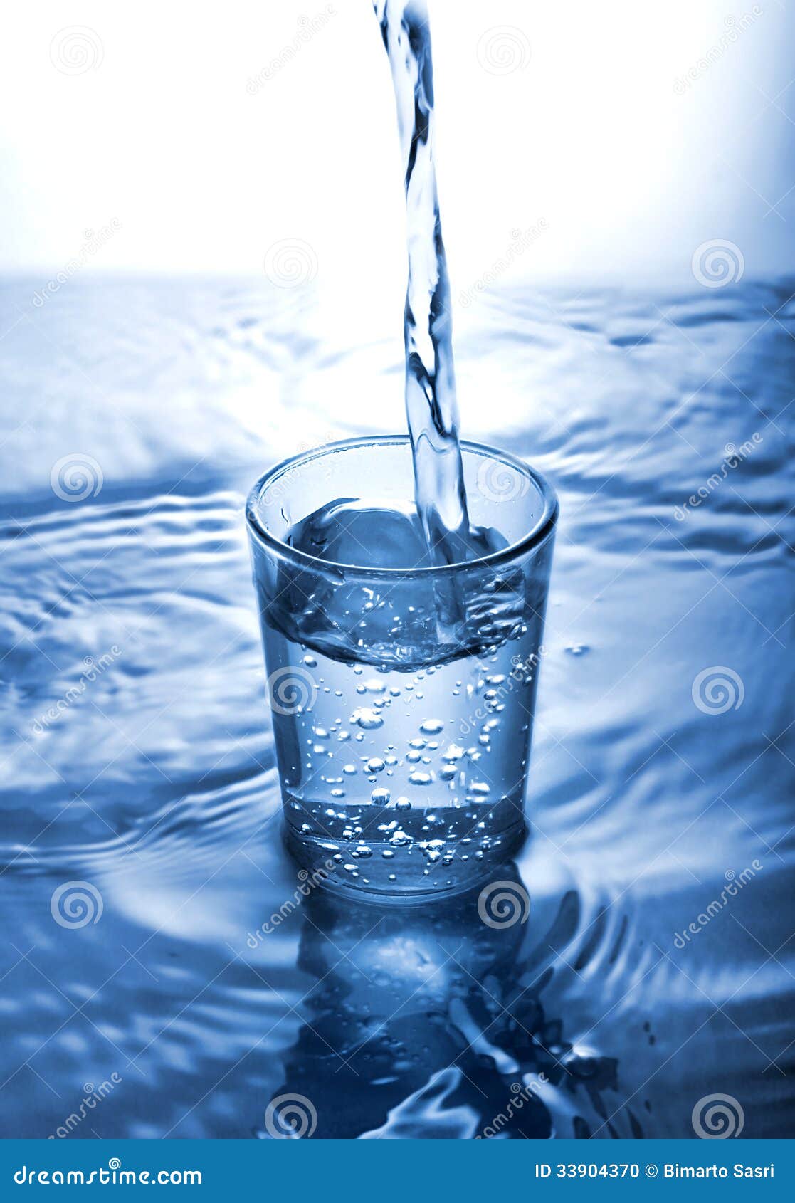 Glas Wasser Stockfoto - Bild: 33904370
