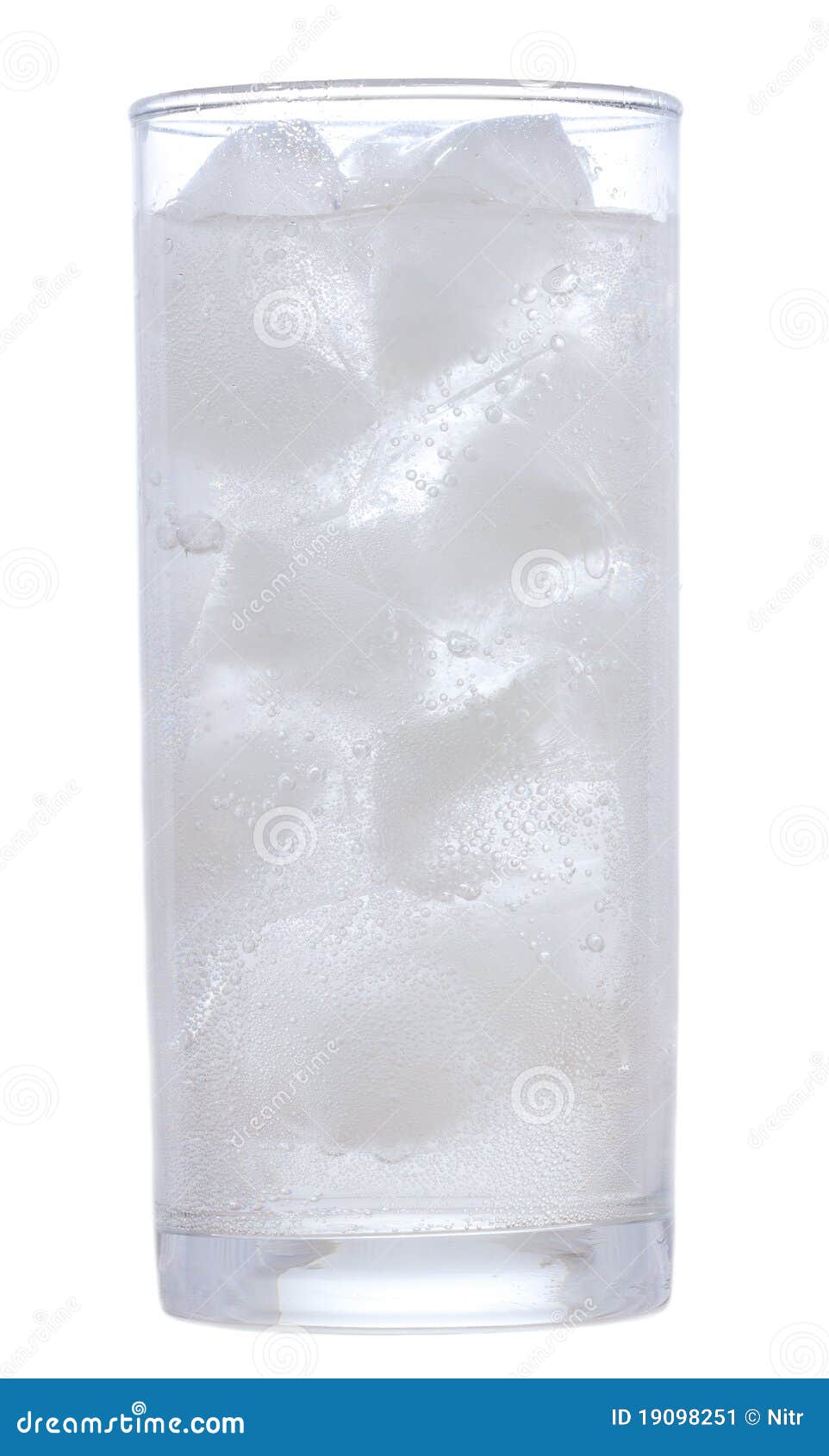 Glas Wasser Mit Eis Und Luftblasen Stockbild - Bild von mineralien ...