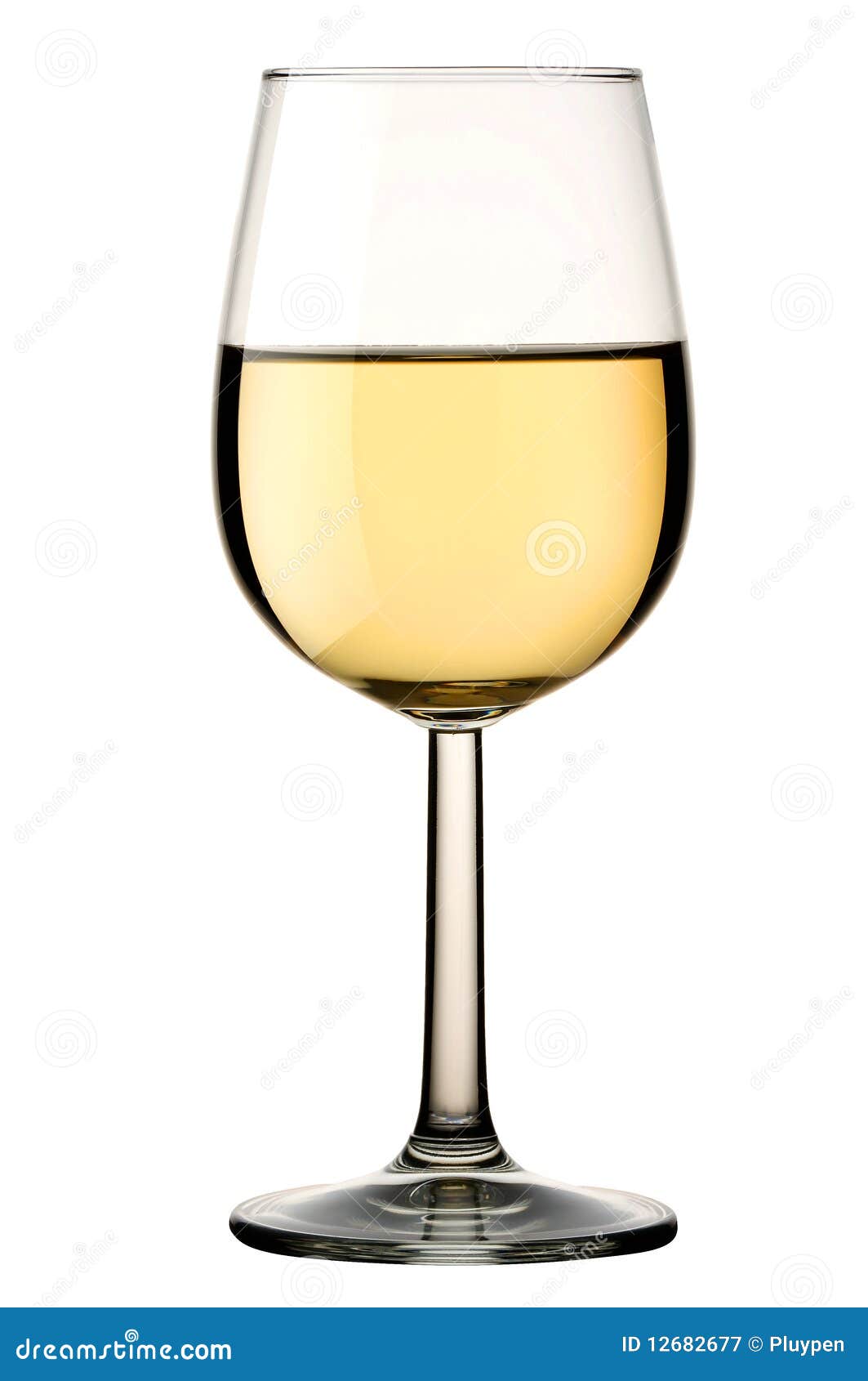 Glas Weißer Wein Getrennt Mit Ausschnittspfad Stockbild - Bild von ...