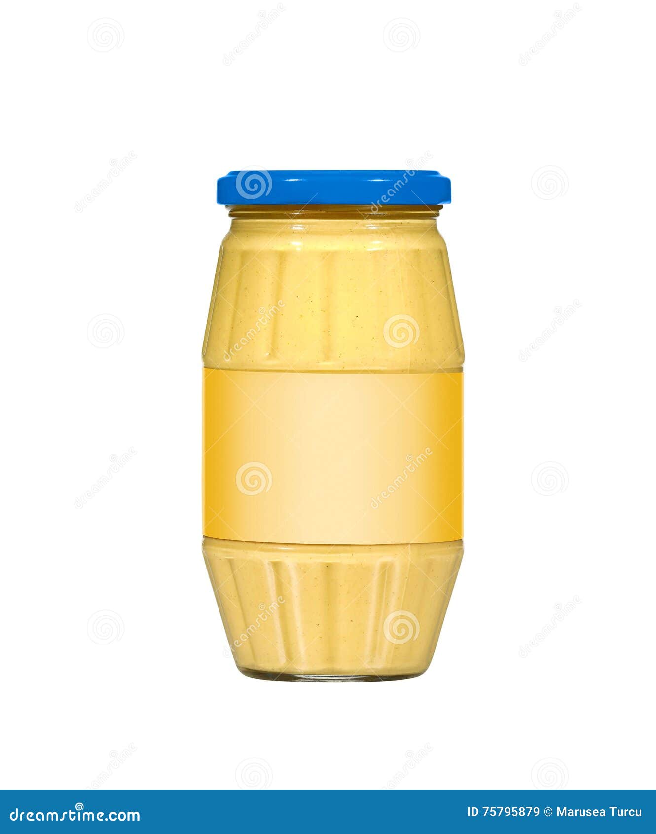 Glasglas Senf stockbild. Bild von eingemacht, essen, mahlzeit - 75795879