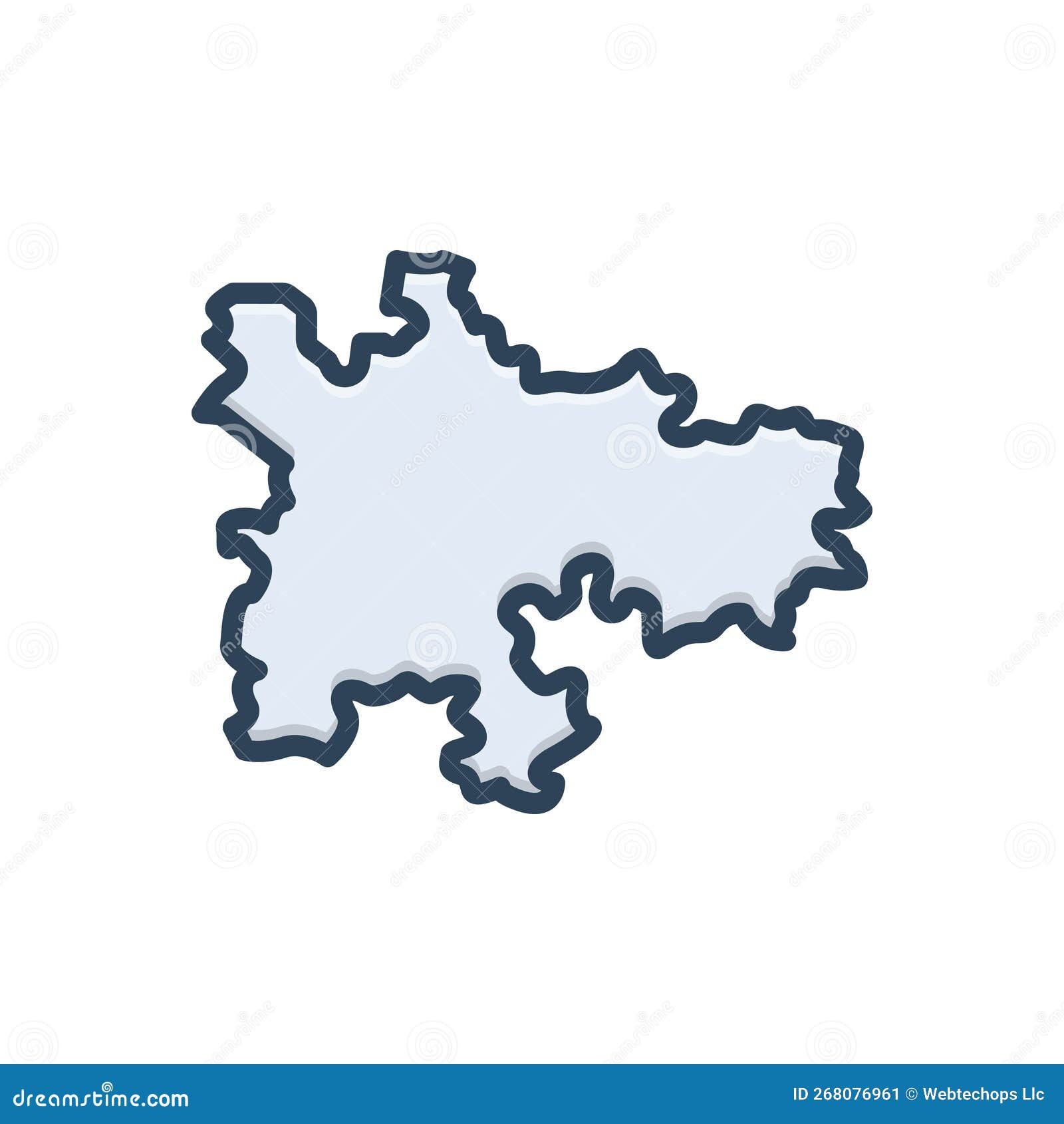 Color Illustration Icon for Glasgow, Hull Shape and Country Stock ...