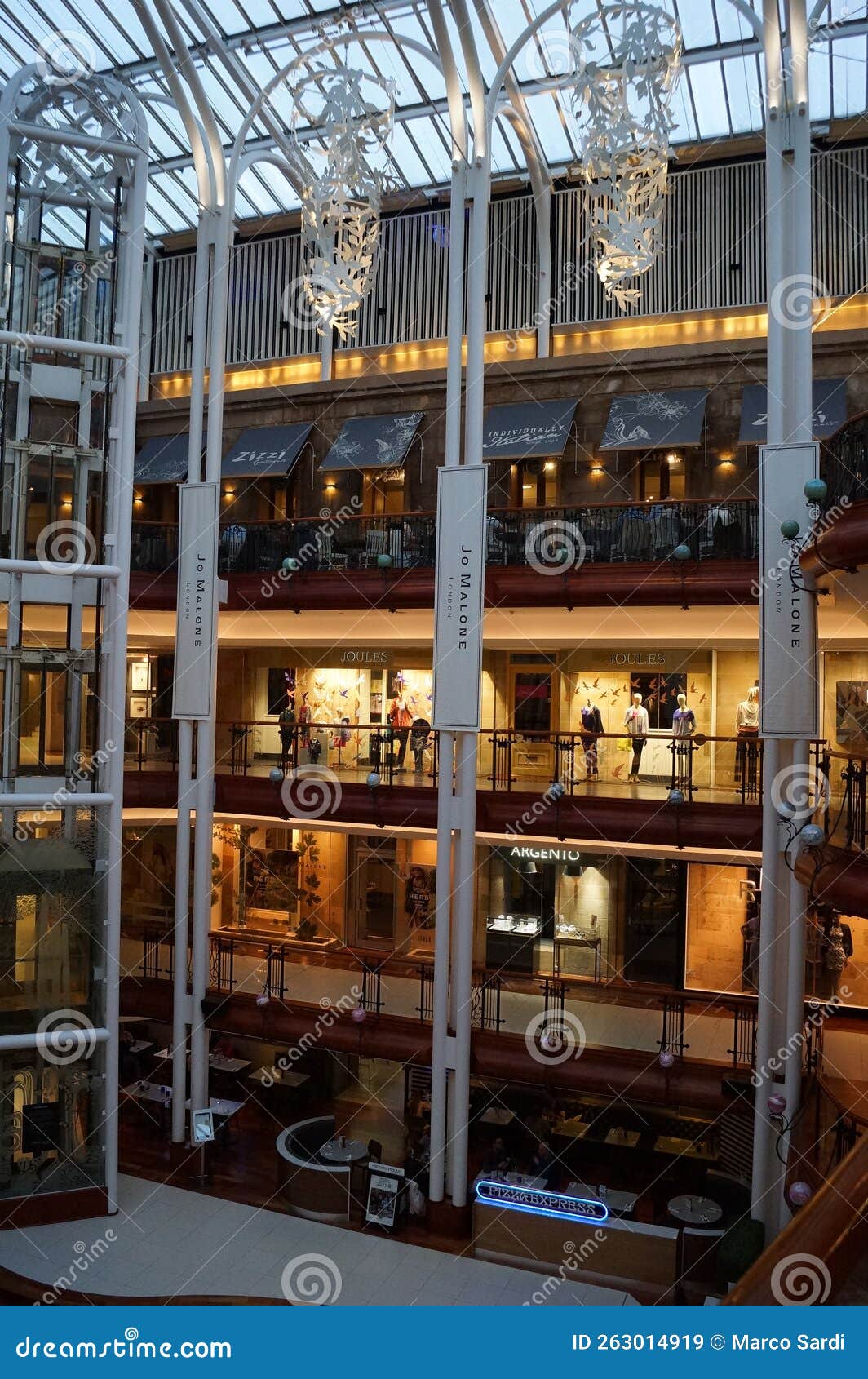 Glasgow, Scotland: Princes Square Shopping Centre, Interior of the Gallery Editorial Stock Image ...