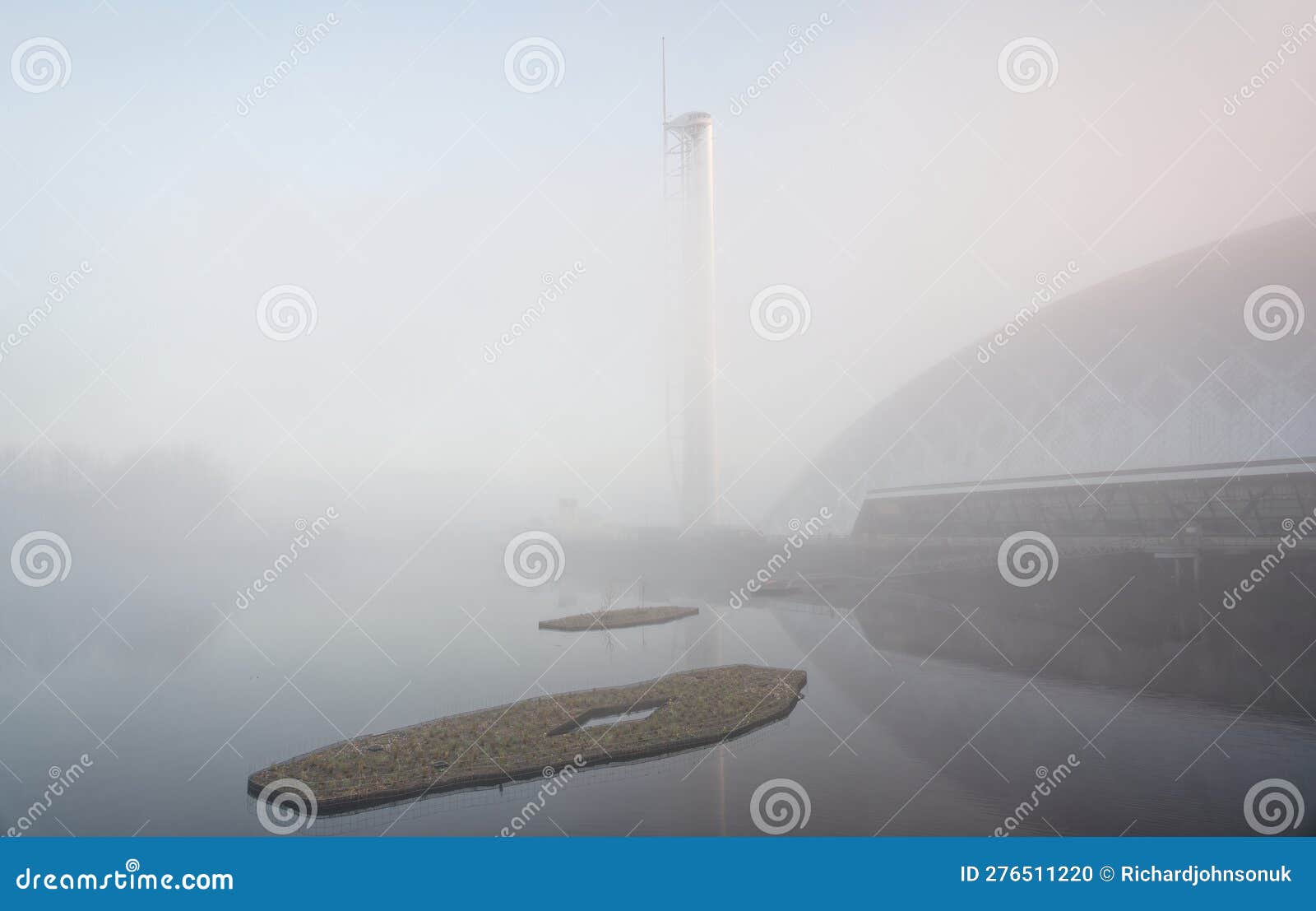 Glasgow, UK, April 15th 2023, Glasgow Science Centre Tower Surrounded ...