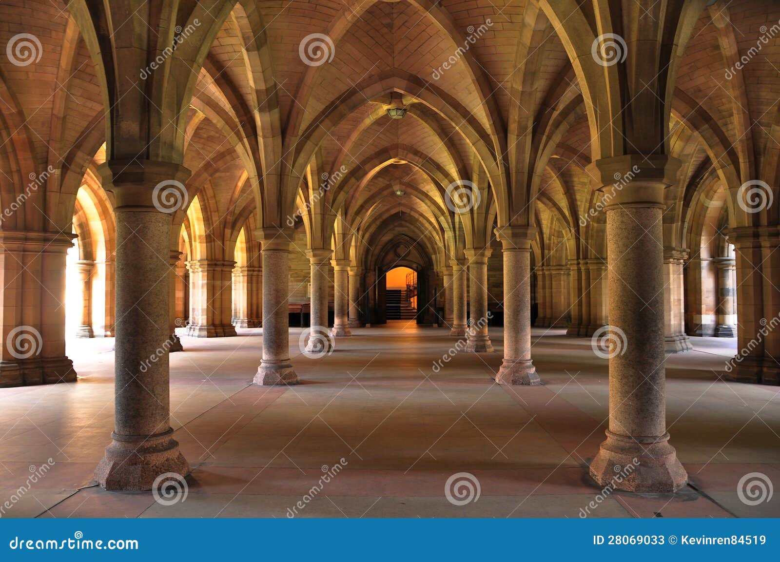 Glasgow University Main Building Inside Stock Image - Image of glasgow ...