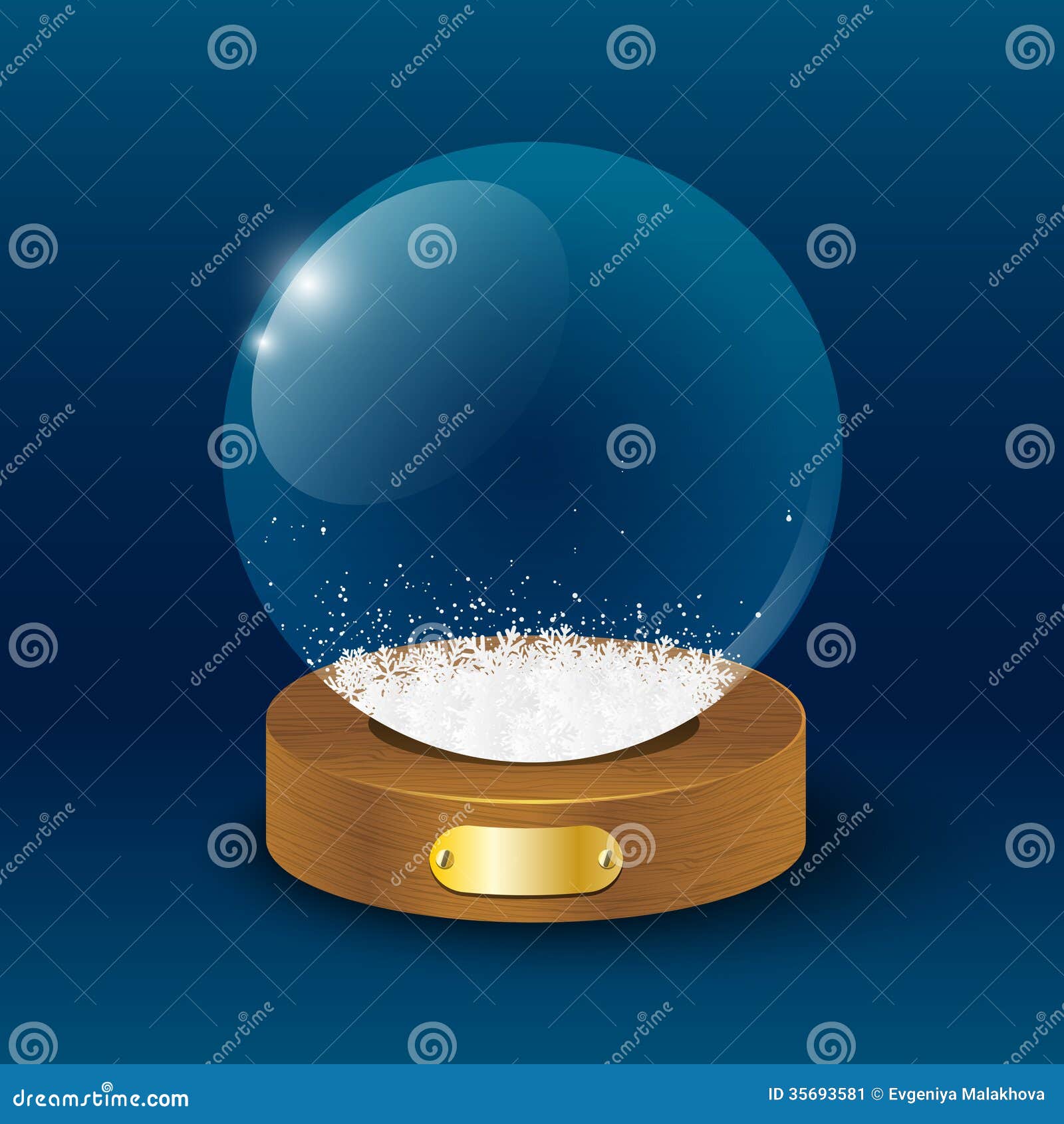 Glaskugel vektor abbildung. Illustration von dekorativ - 35693581