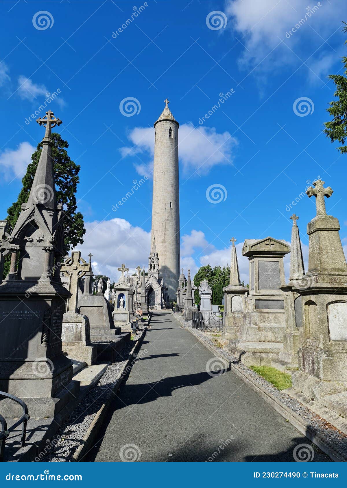 Glasnevin Cemetery in Dublin Ireland Editorial Image - Image of dublin ...