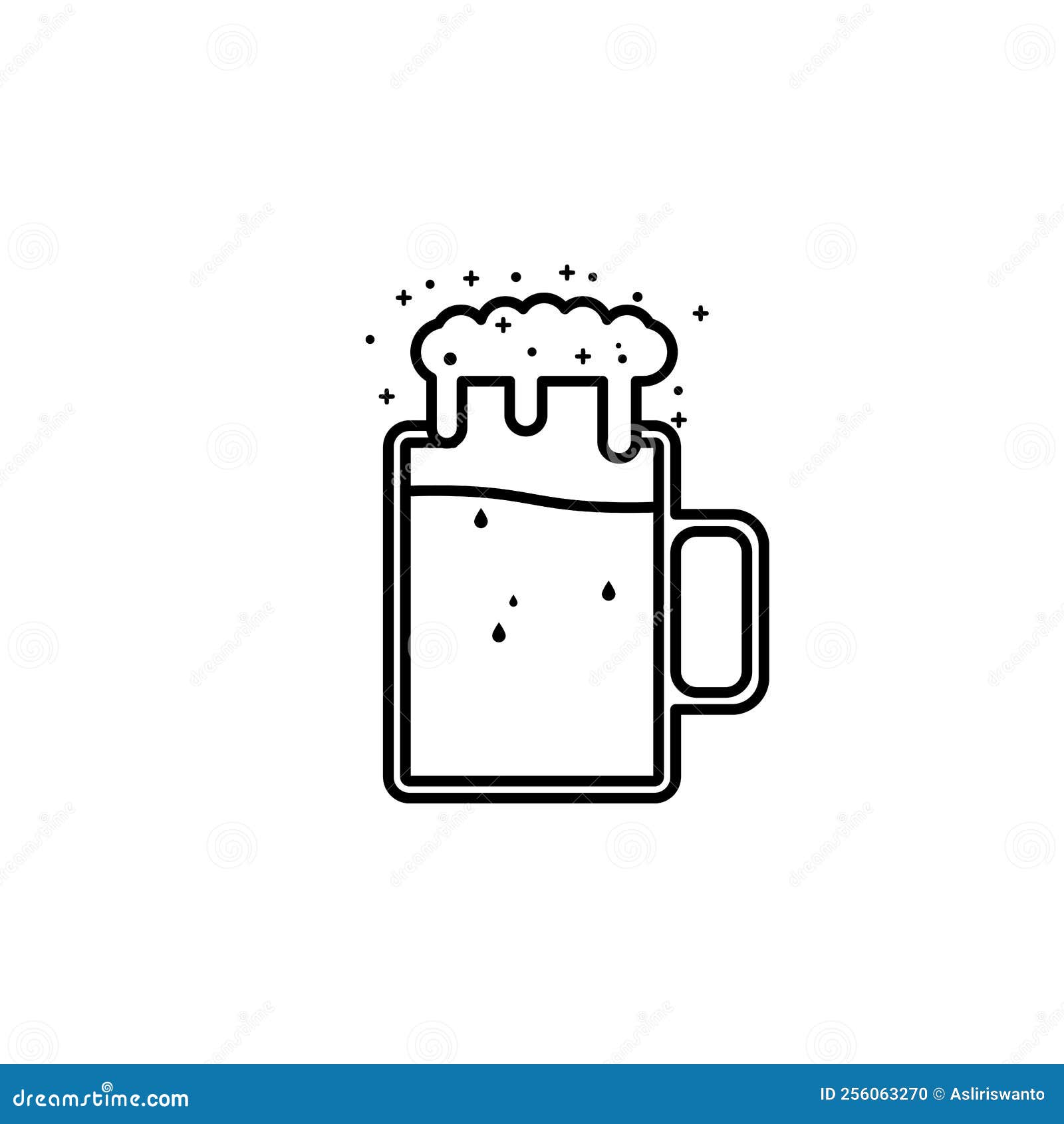 Soda, Foam, Champagne Drops Line And Silhouette Black Icon Set. Bubble ...