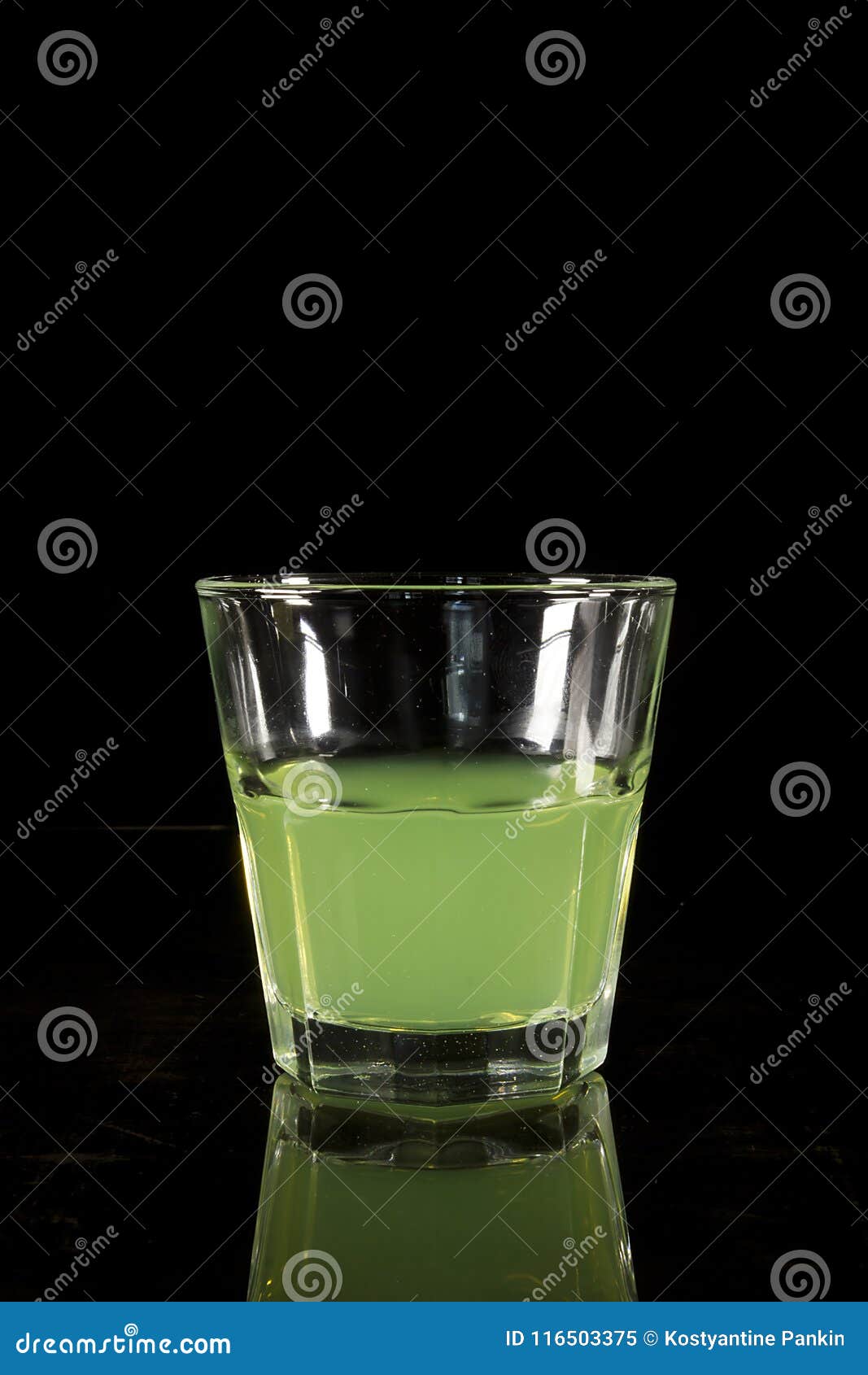 A glass with absinthe stock image. Image of lounge, glamour - 116503375