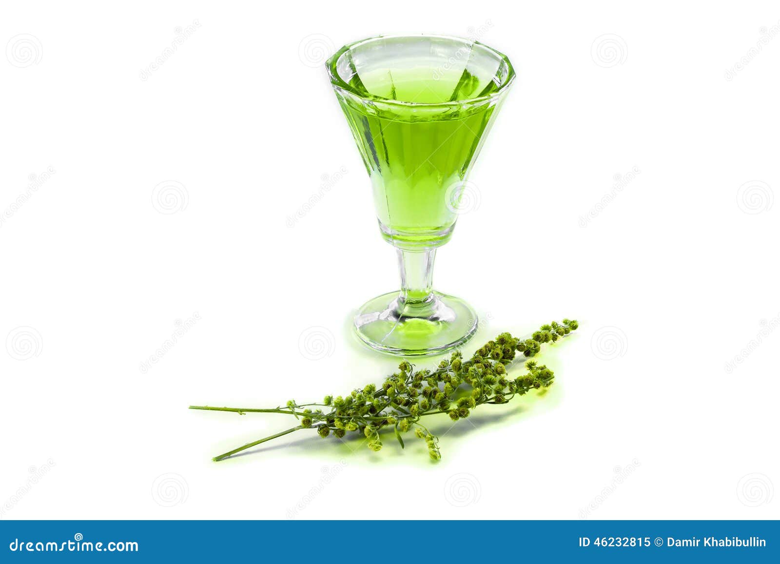 Glass of absinthe stock image. Image of transparent, tarragon - 46232815