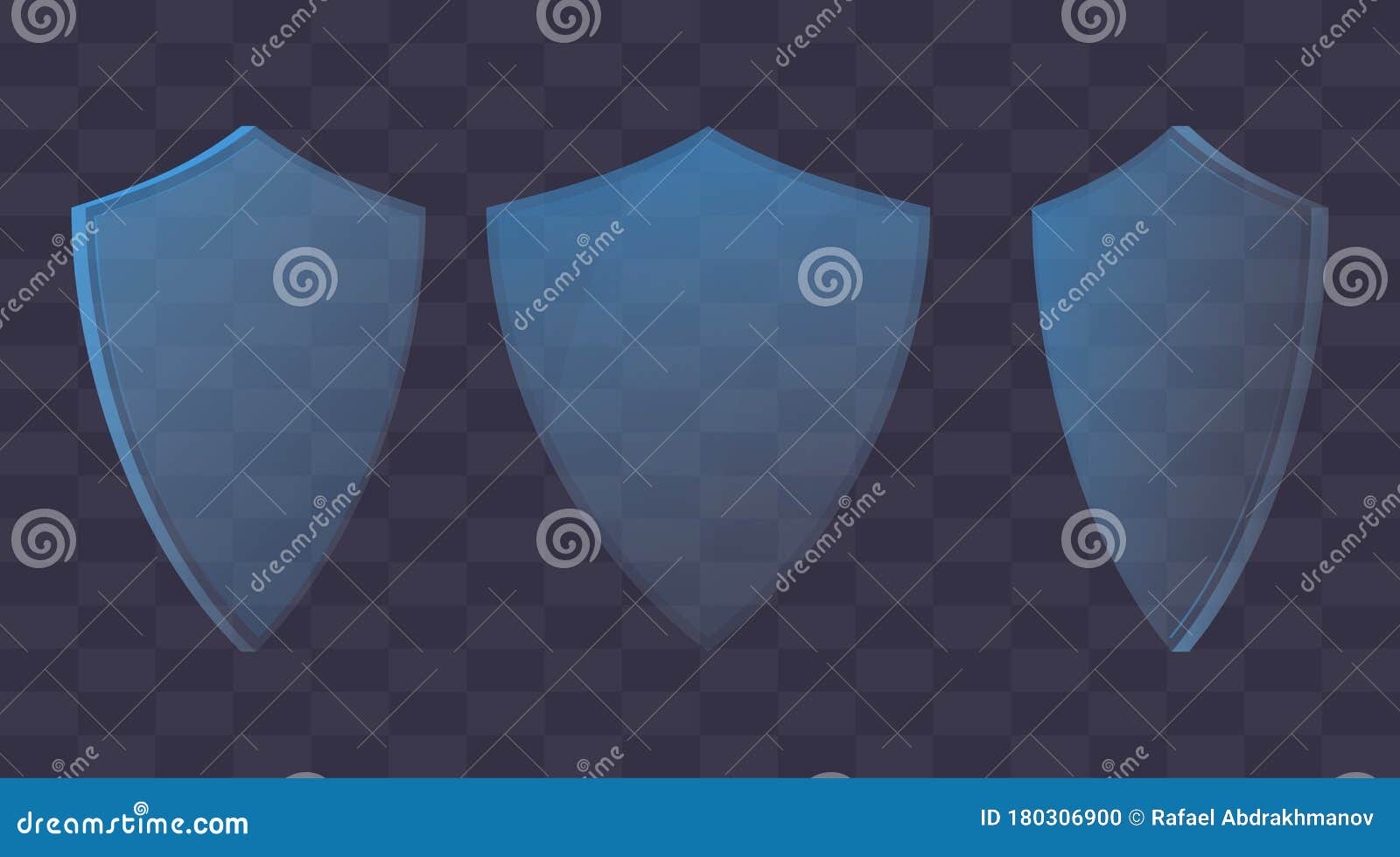 Glass Acrylic Shield with Different Points of View, Front and Side ...