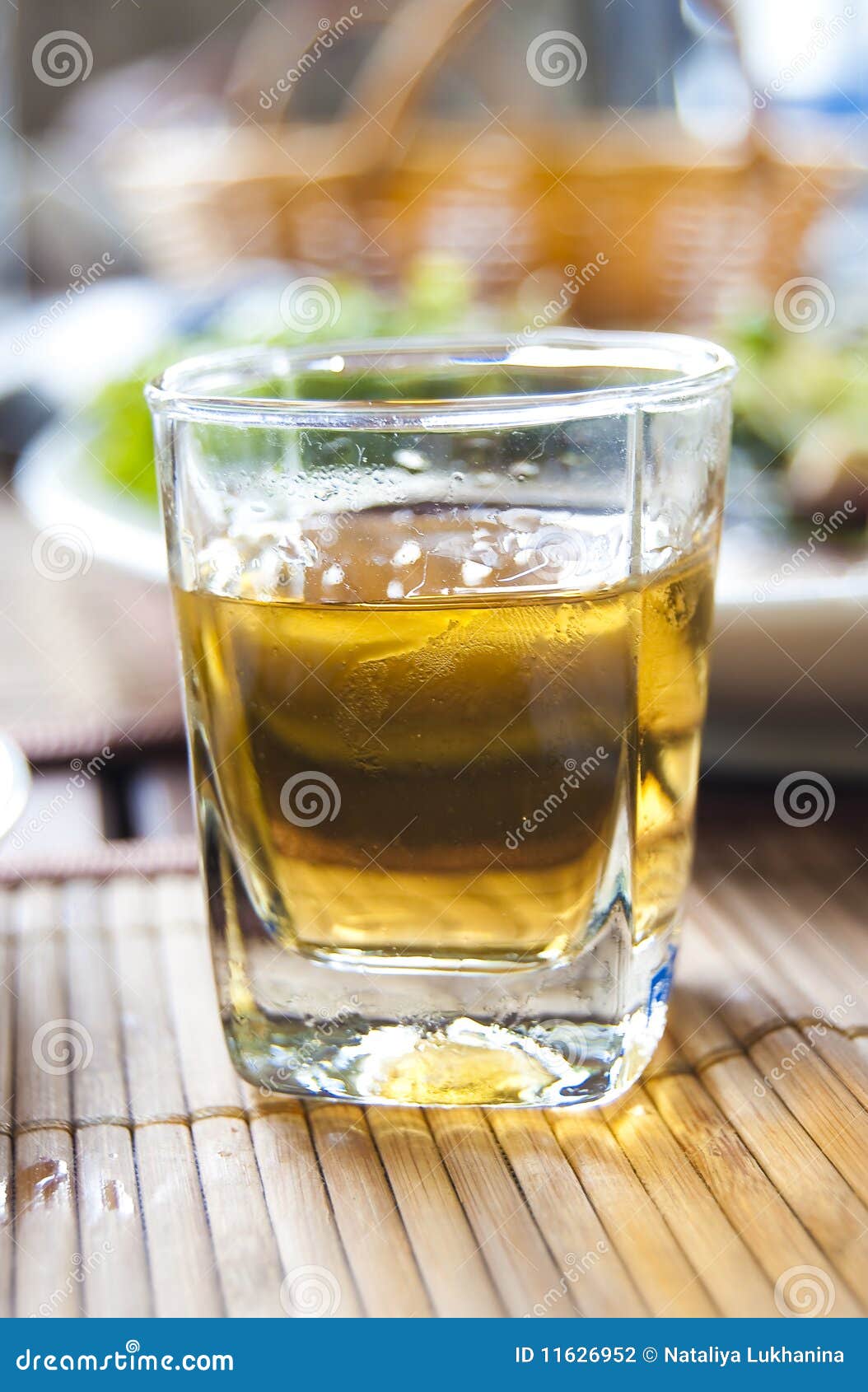 Glass with an Alcoholic Drink Stock Photo - Image of orange, glass ...