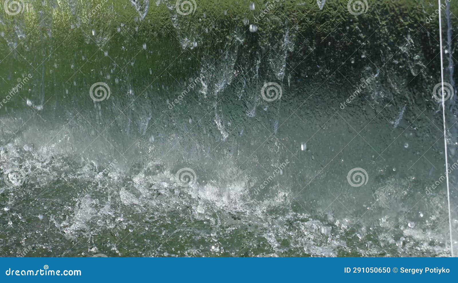 Glass through which water stock footage. Video of liquid - 291050650