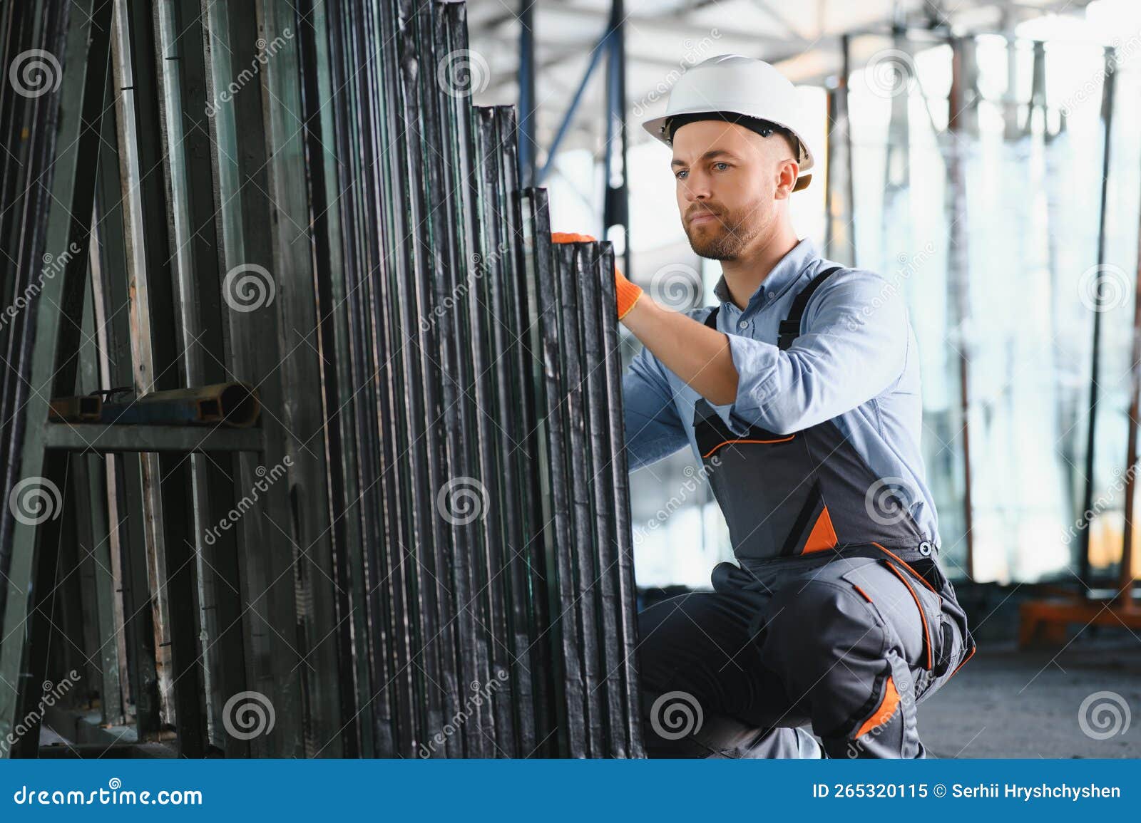 Glass,Aluminium and PVC Industry Workers Stock Image - Image of males ...