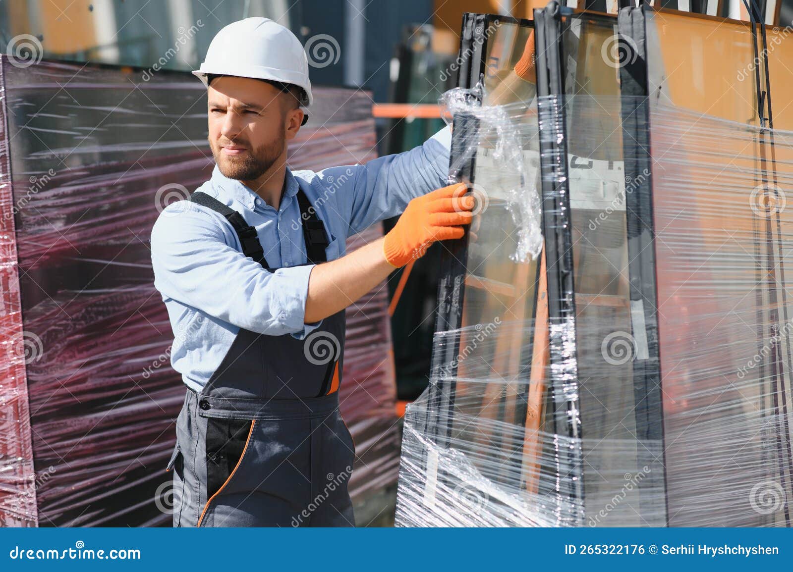 Glass,Aluminium and PVC Industry Workers Stock Photo - Image of adult ...