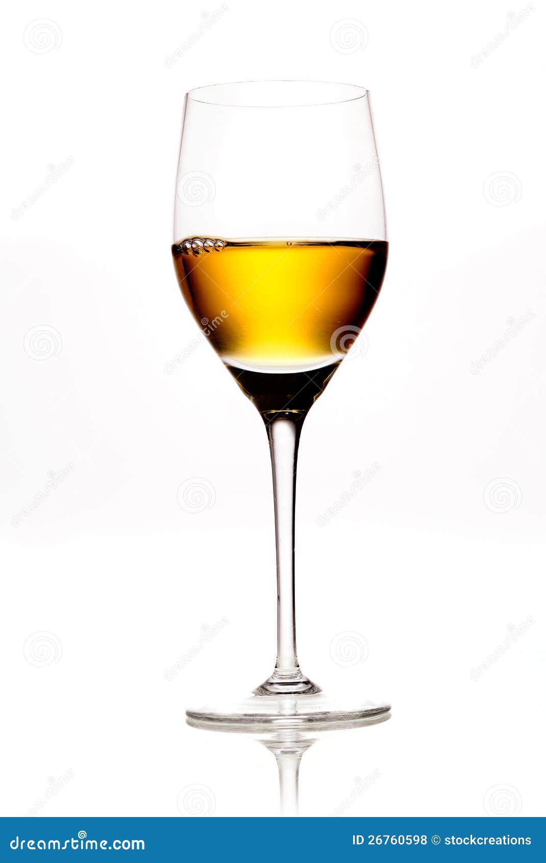 Glass of Amber Coloured Wine or Sherry Stock Photo - Image of original ...