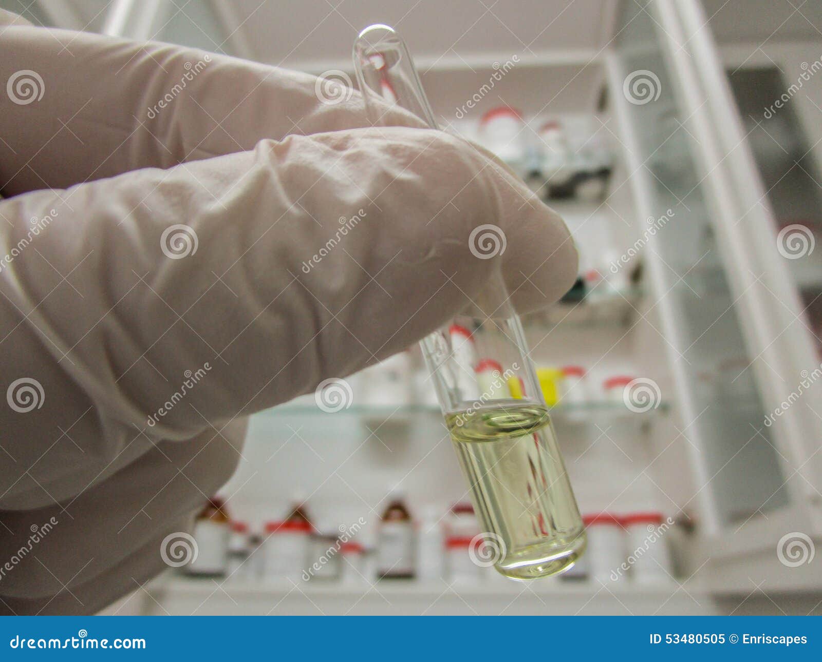 Glass ampoule stock image. Image of glass, liquid, ampule - 53480505
